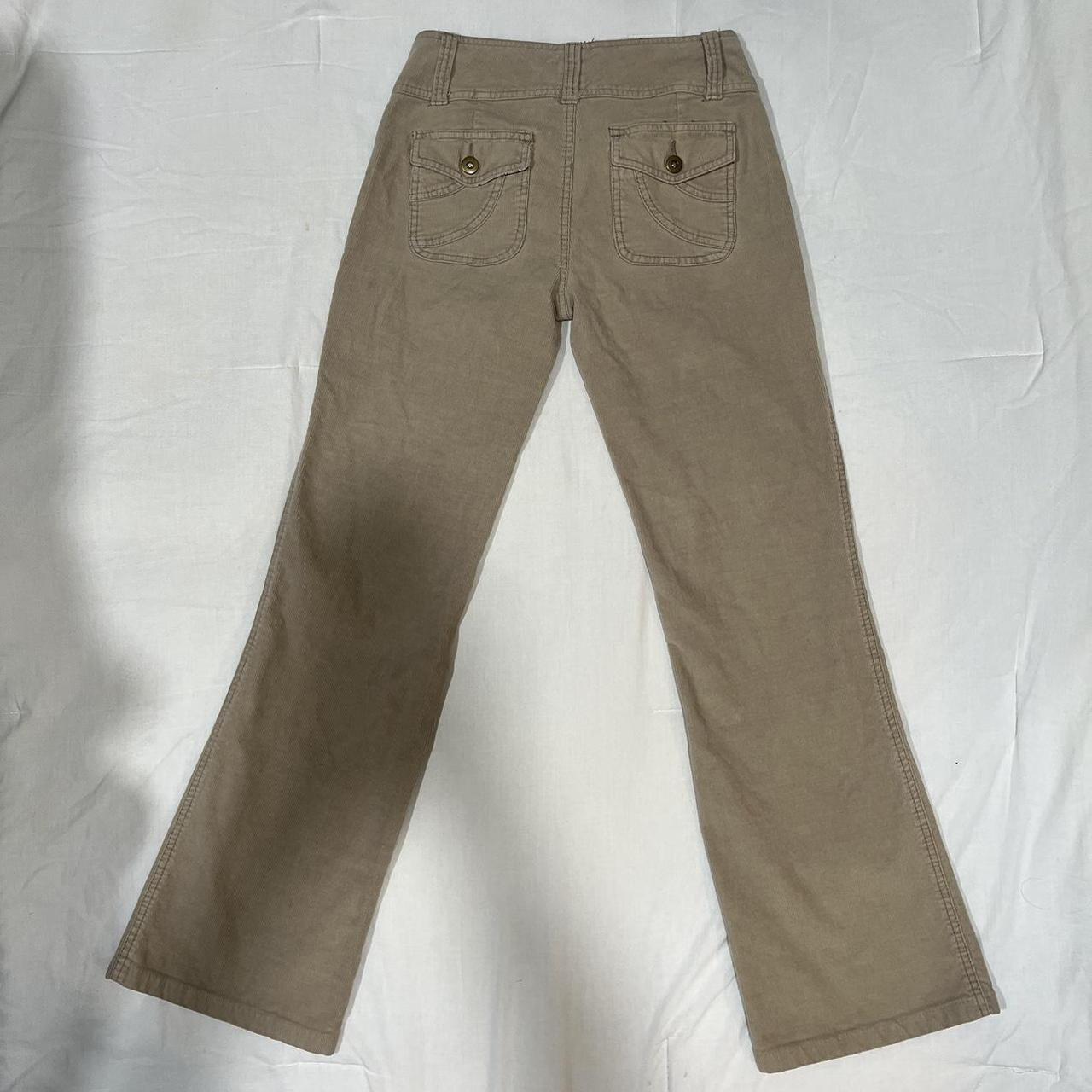 light brown “ corduroy” low waisted jeans... - Depop