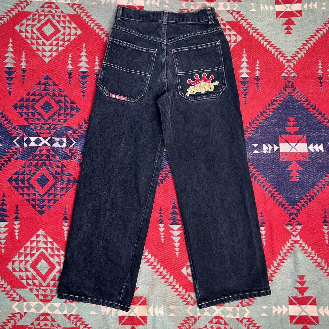 Vintage 90s/Y2K JNCO Wide Leg Baggy Jeans Great... - Depop