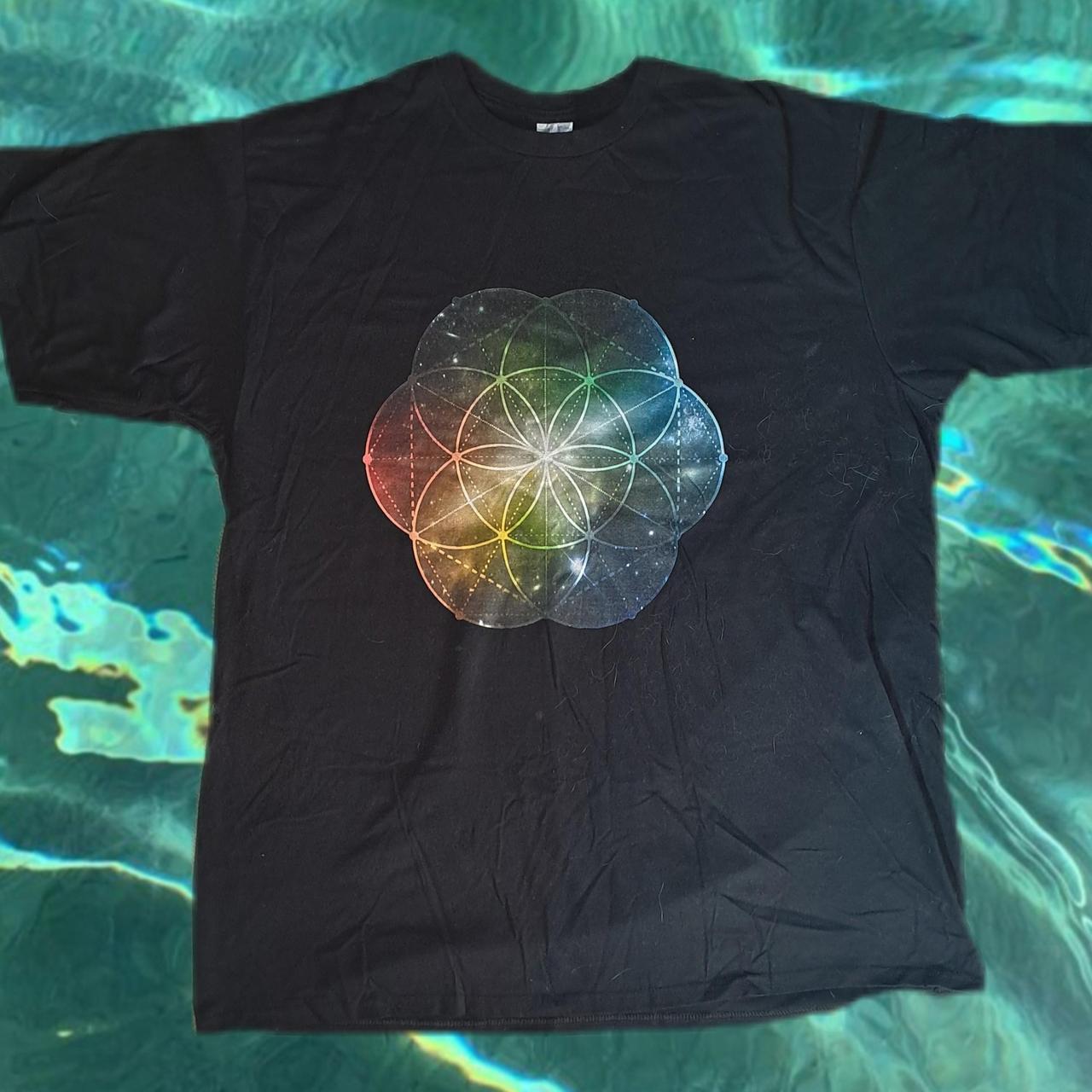 Rainbow tree of life graphic tshirt from Qwertee -... - Depop