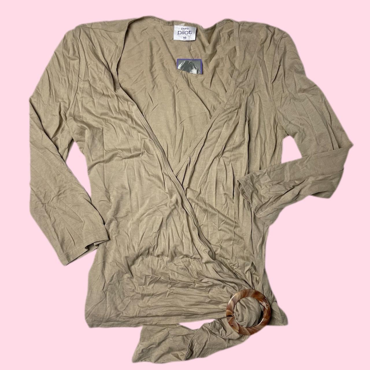 Women's Tan Top | Depop