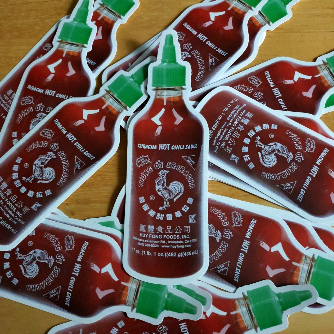 Sriracha stickers / Super Gloss / photoshop /... - Depop
