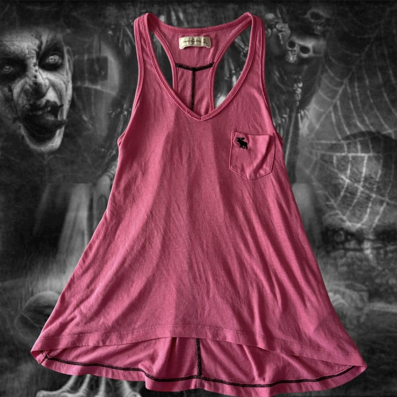 Light Pink ‘Abercrombie & Fitch’ Razorback Tank Top.... | Depop