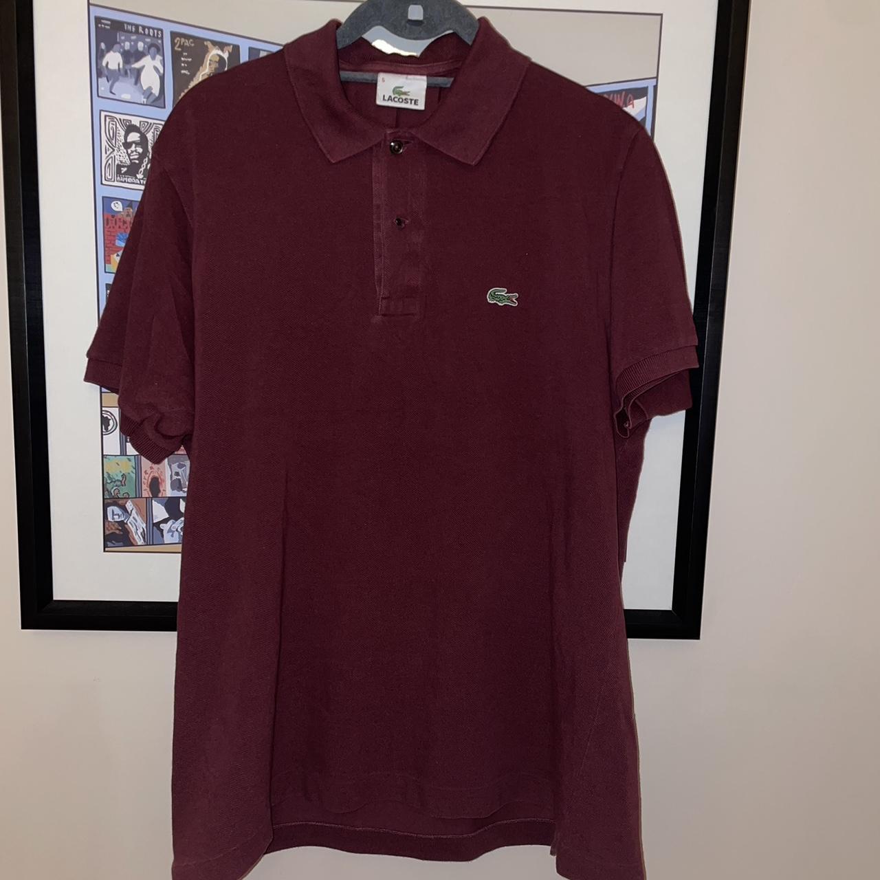 Lacoste maroon Polo Shirt #Lacoste - Depop
