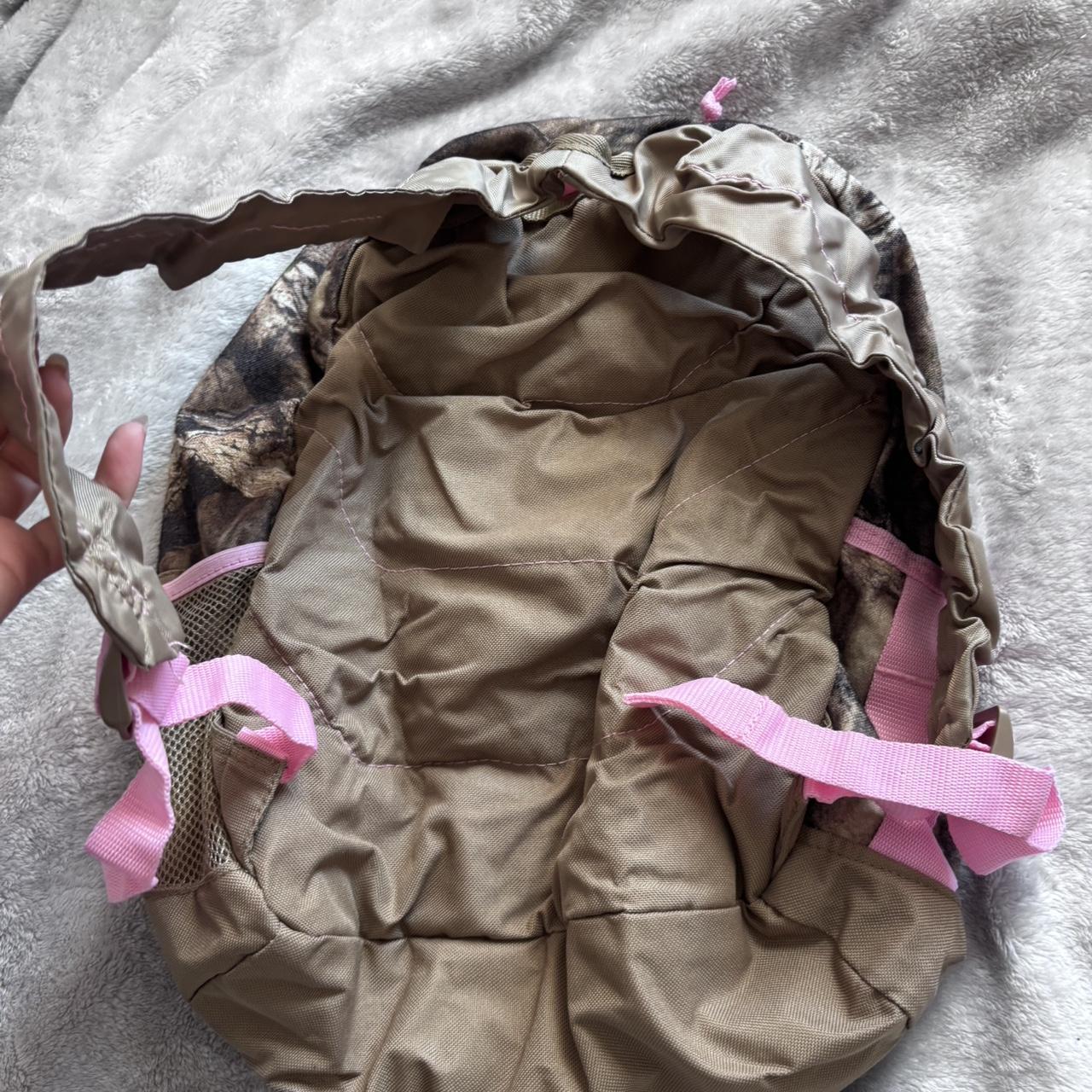 Pink and green camouflage Fieldline backpack #camo... | Depop