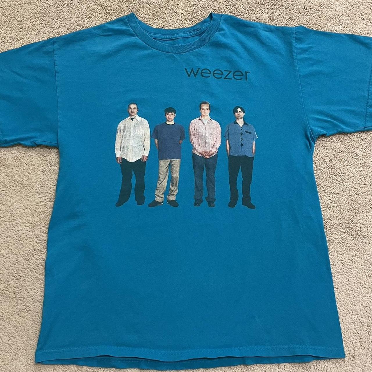 Weezer Shirt. Blue Album. Size Large. Copyright... - Depop