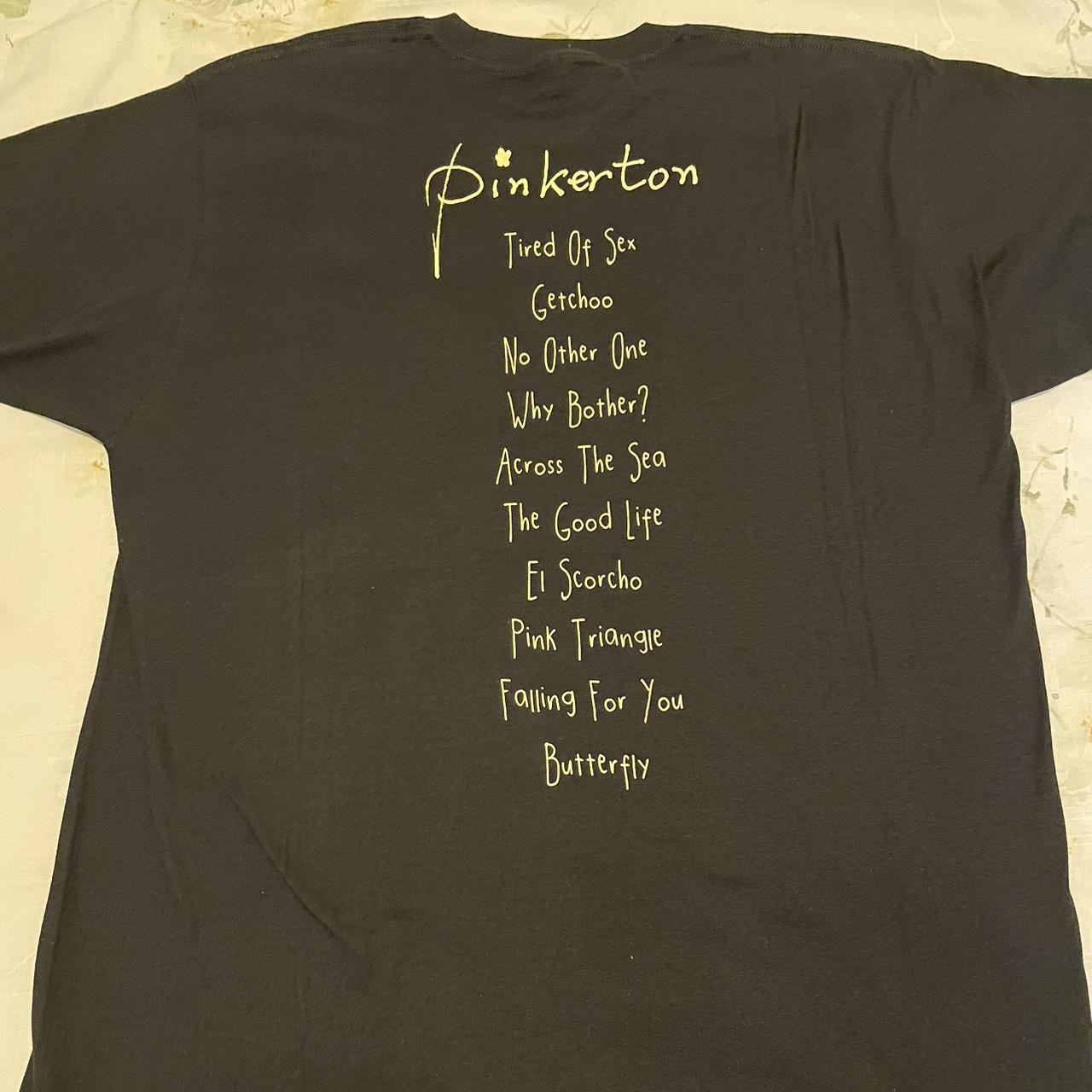 Weezer Pinkerton Tracklist Shirt. Size Large. ... - Depop