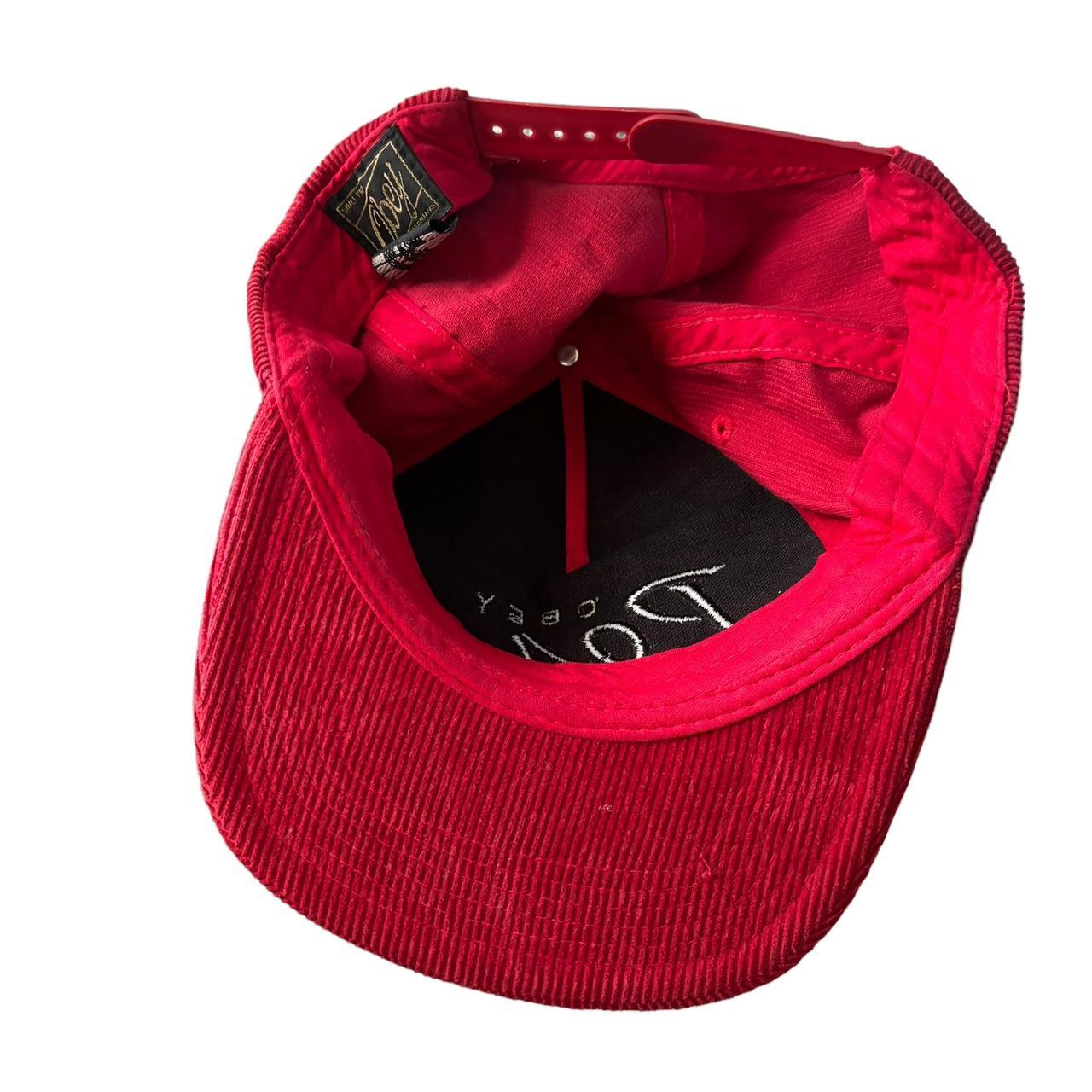 OBEY Posse Retro Corduroy Snapback Red/Black #obey... - Depop