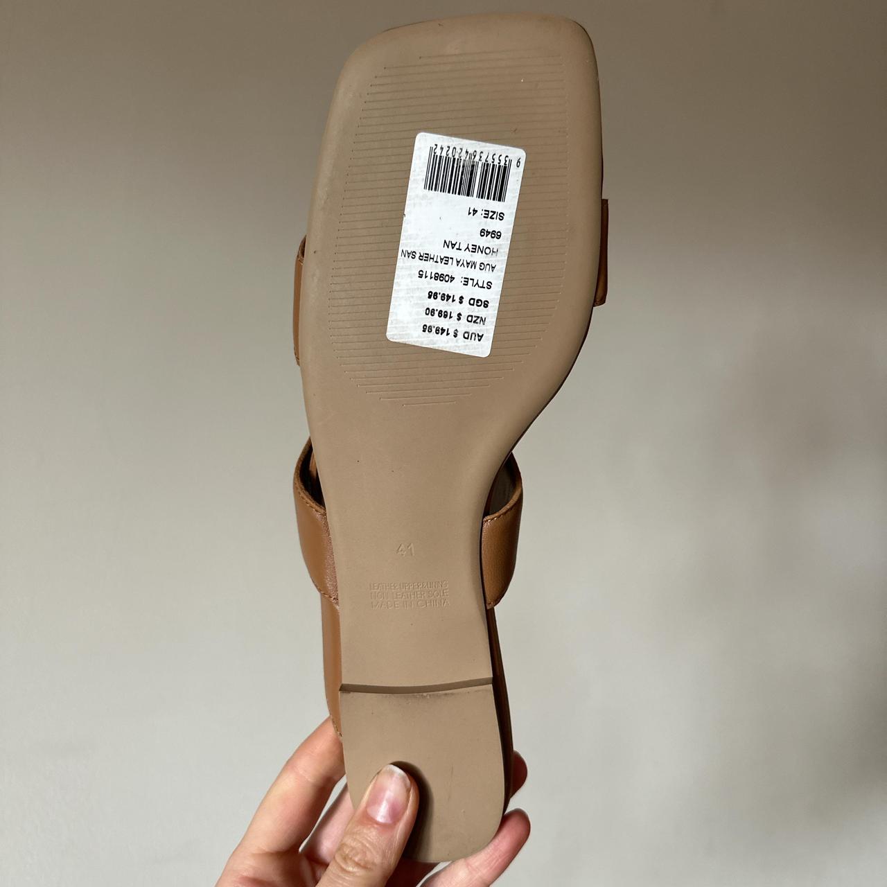 SEED SANDALS never worn Size 41/10 Tan colour - Depop