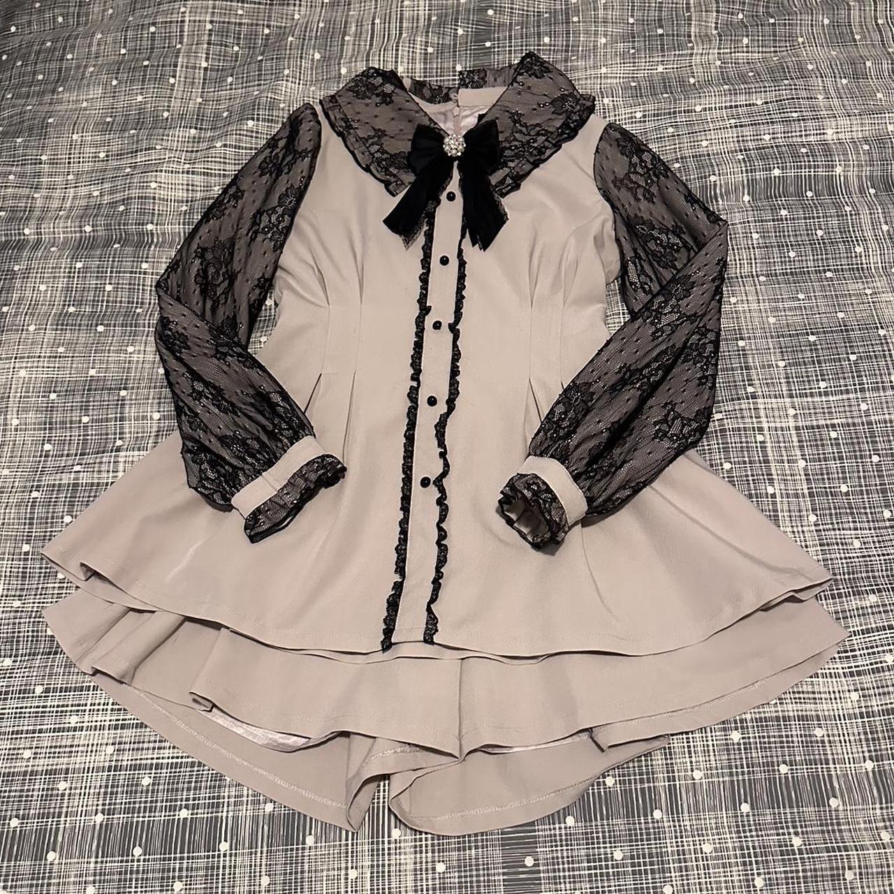 rojita pink and black set up jirai kei worn but in... - Depop