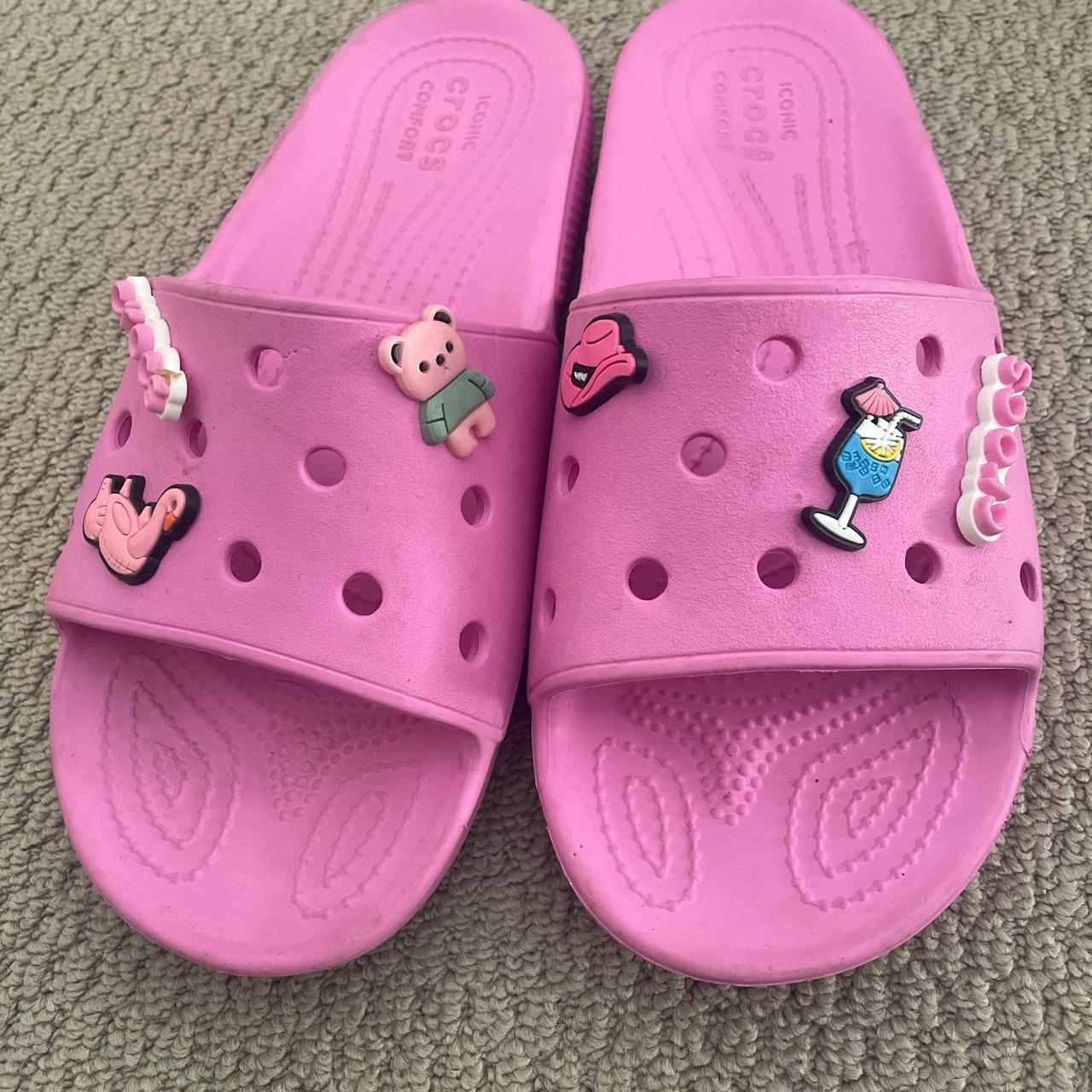Croc slides womens 39 Light worn condition has so... - Depop
