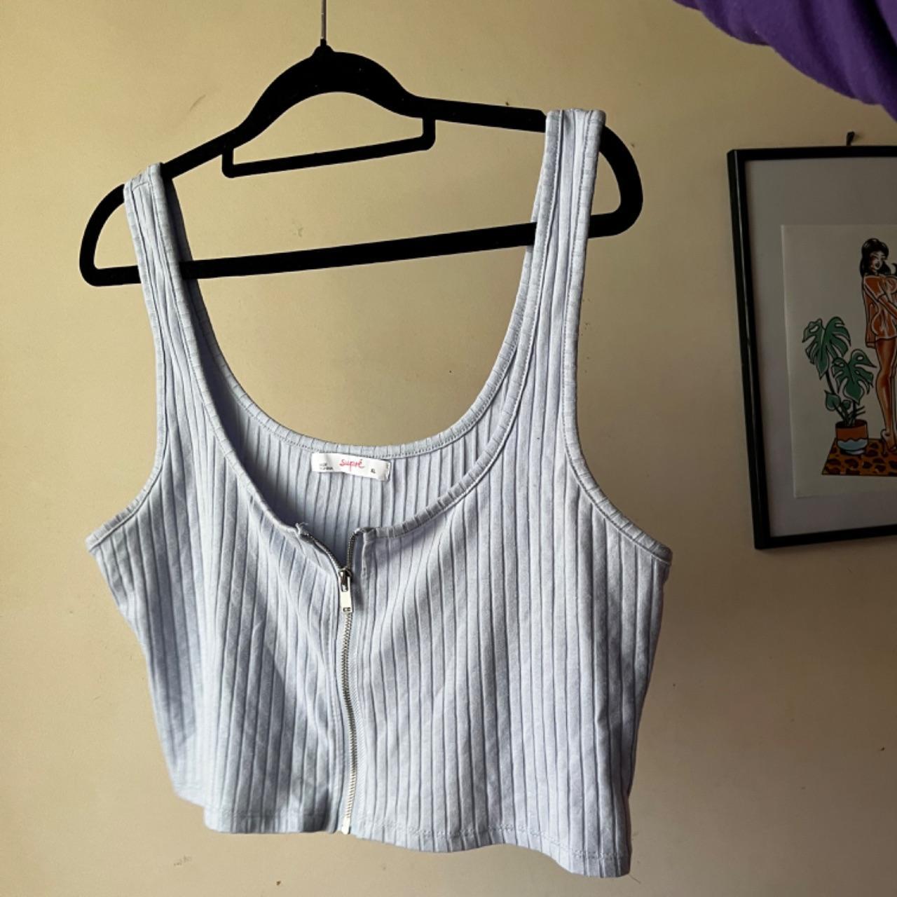 cutest baby blue Supre crop top!! this piece is... - Depop