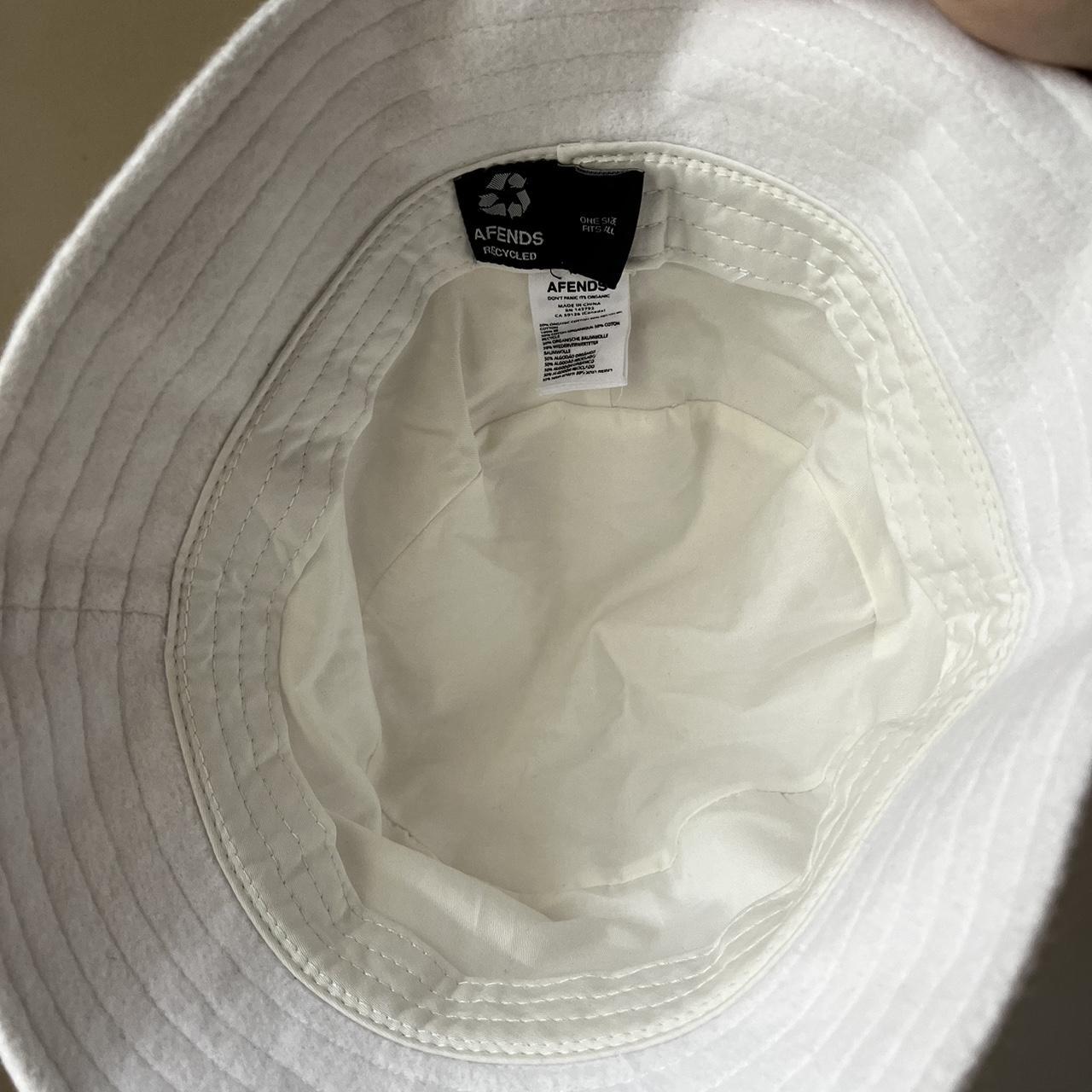 AFENDS white bucket hat!! super cute and super soft... - Depop