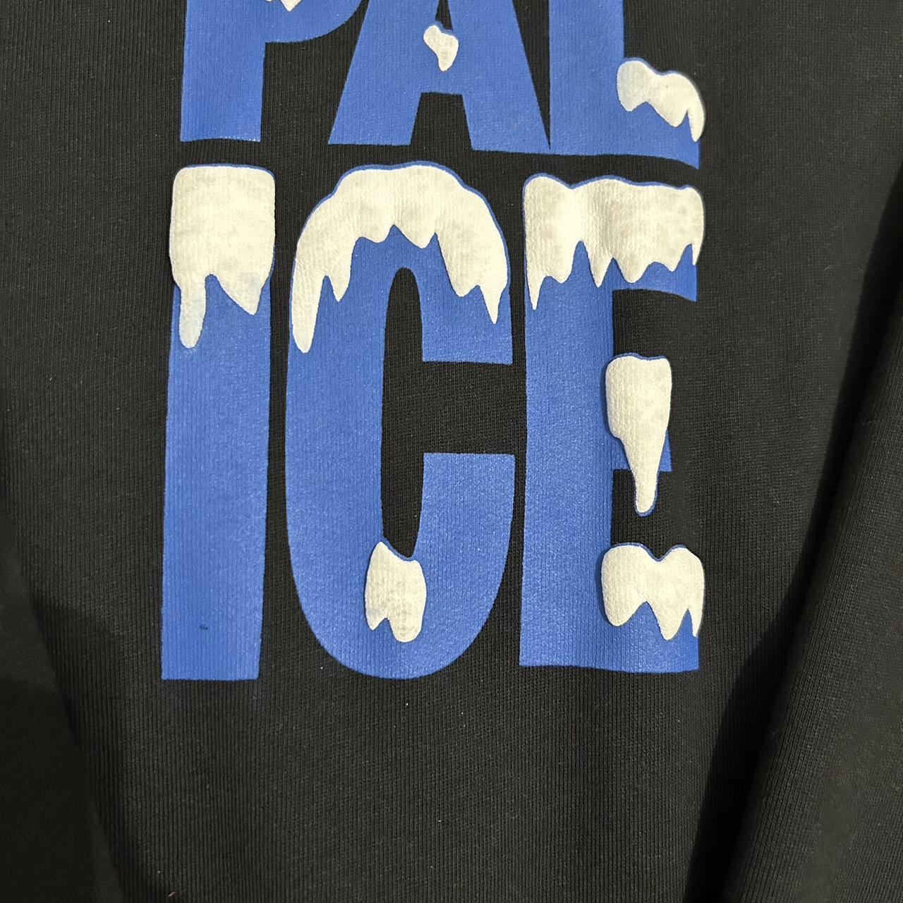 Palace black PALICE (PAL ICE) hoodie 9/10 condition... - Depop