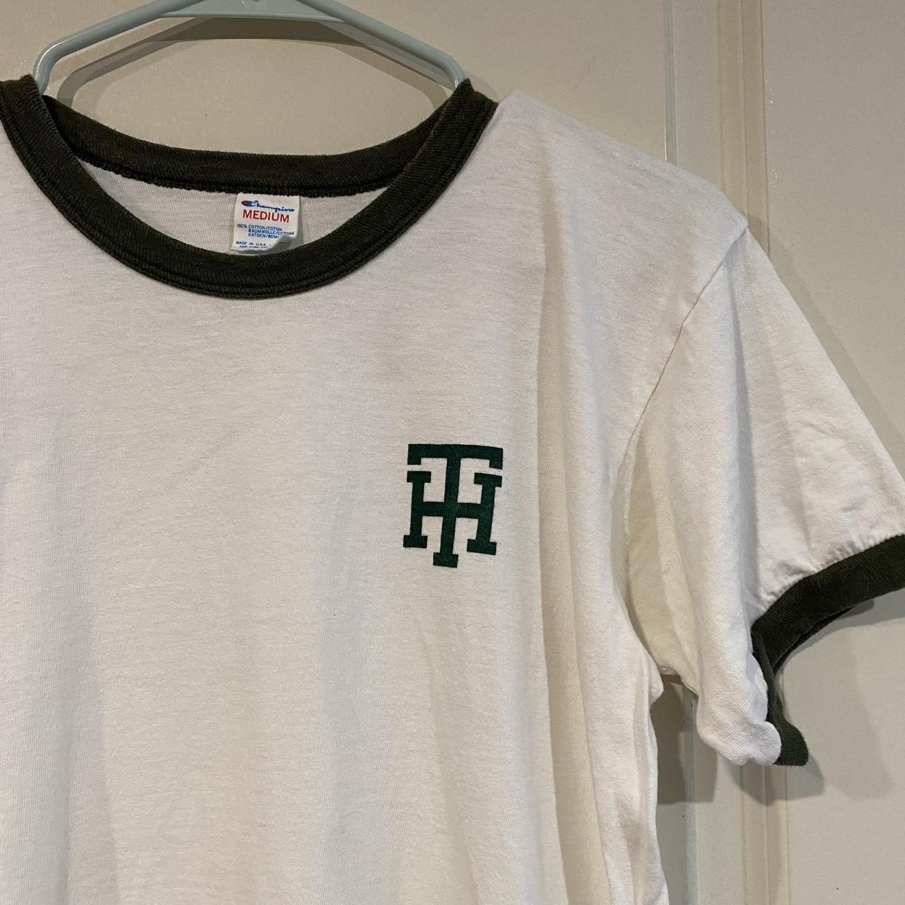 vintage 80s champion ringer t shirt in a size... - Depop