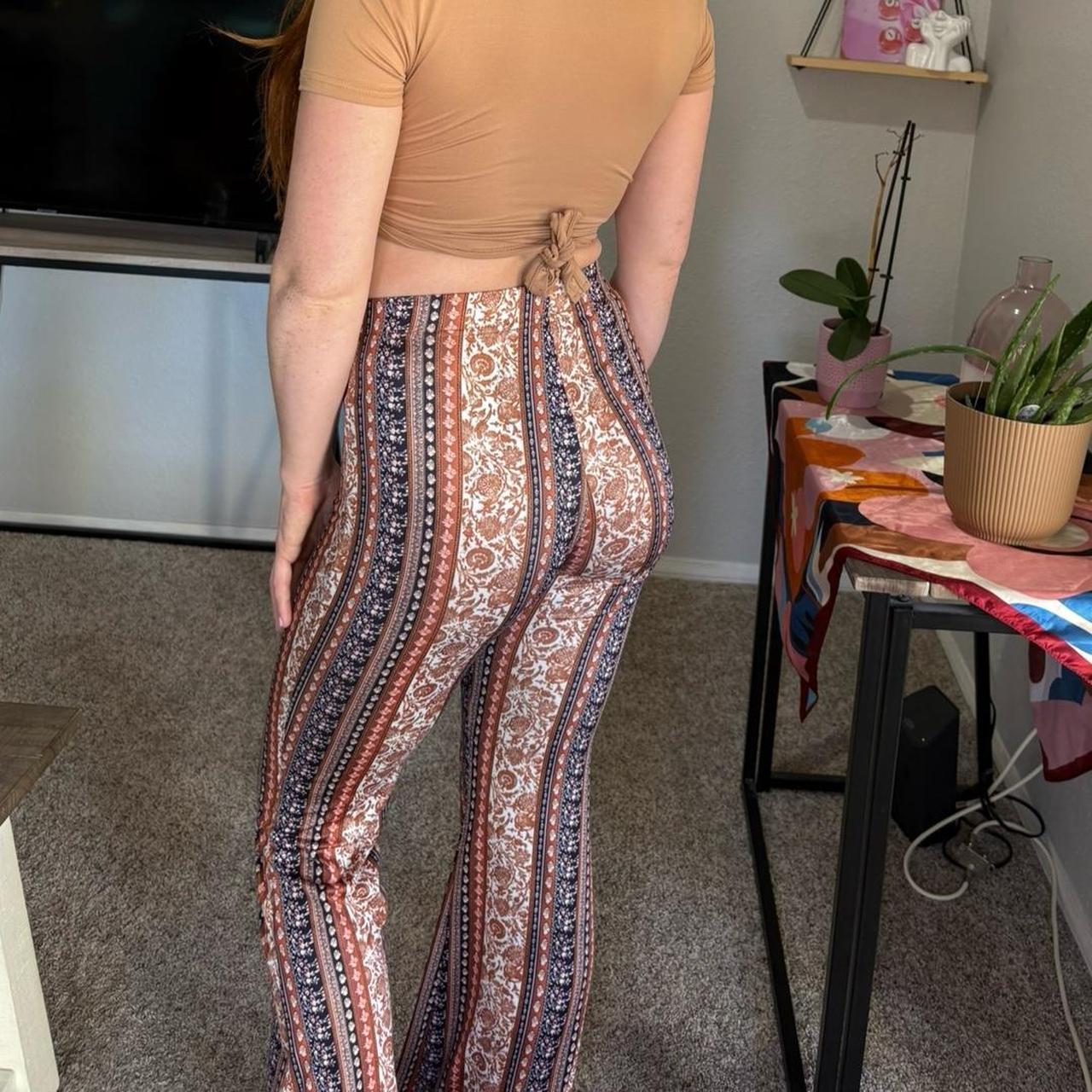 Bootcut/ flare pattern pants Model size for... | Depop