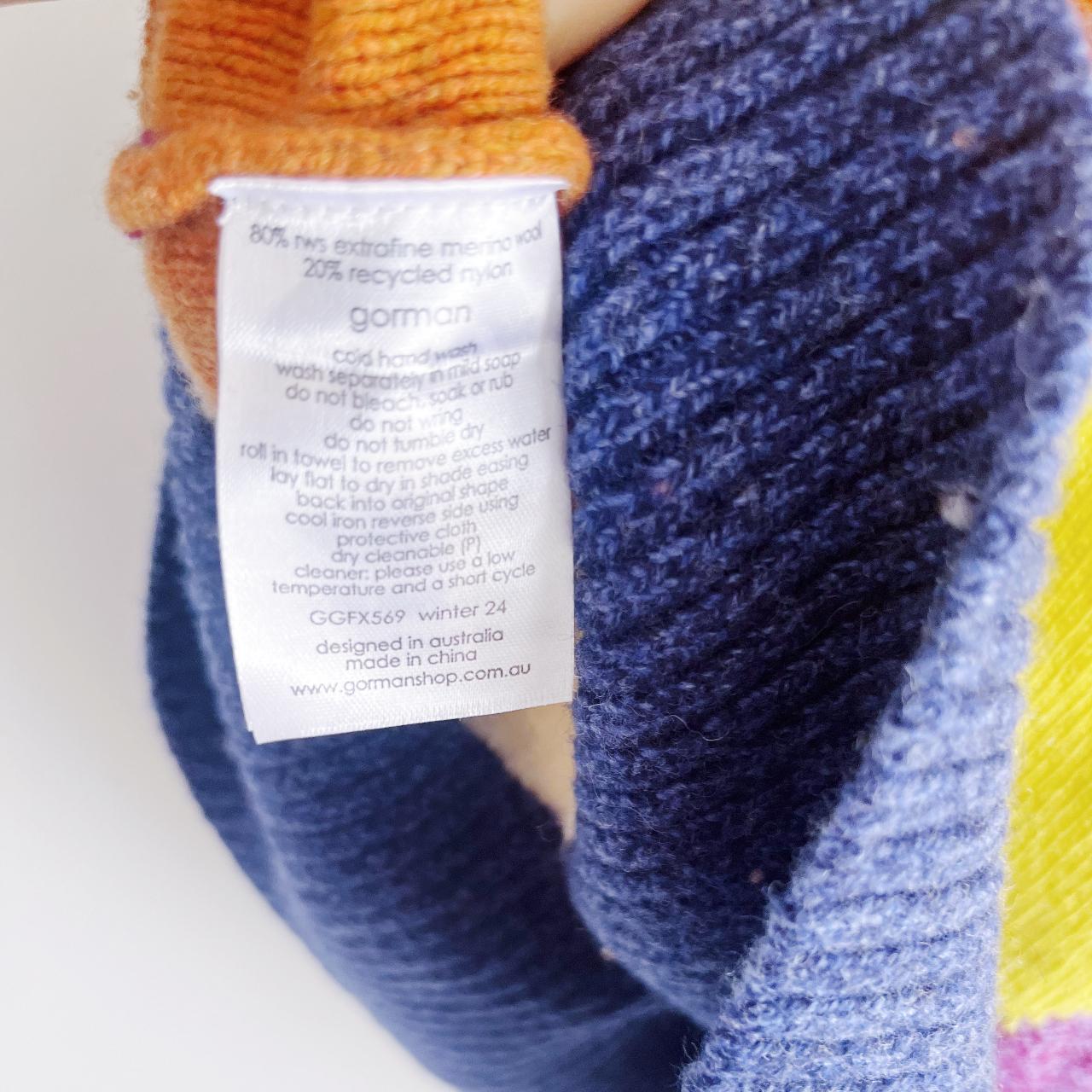 Gorman Rainbow Diamond Vest, size 6, RRP $189 SOLD... - Depop