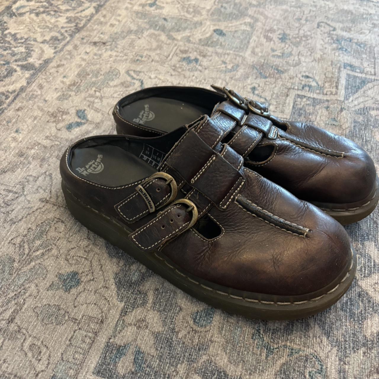 Vintage Doc Martens Double Buckle Mary Jane Clogs.... | Depop
