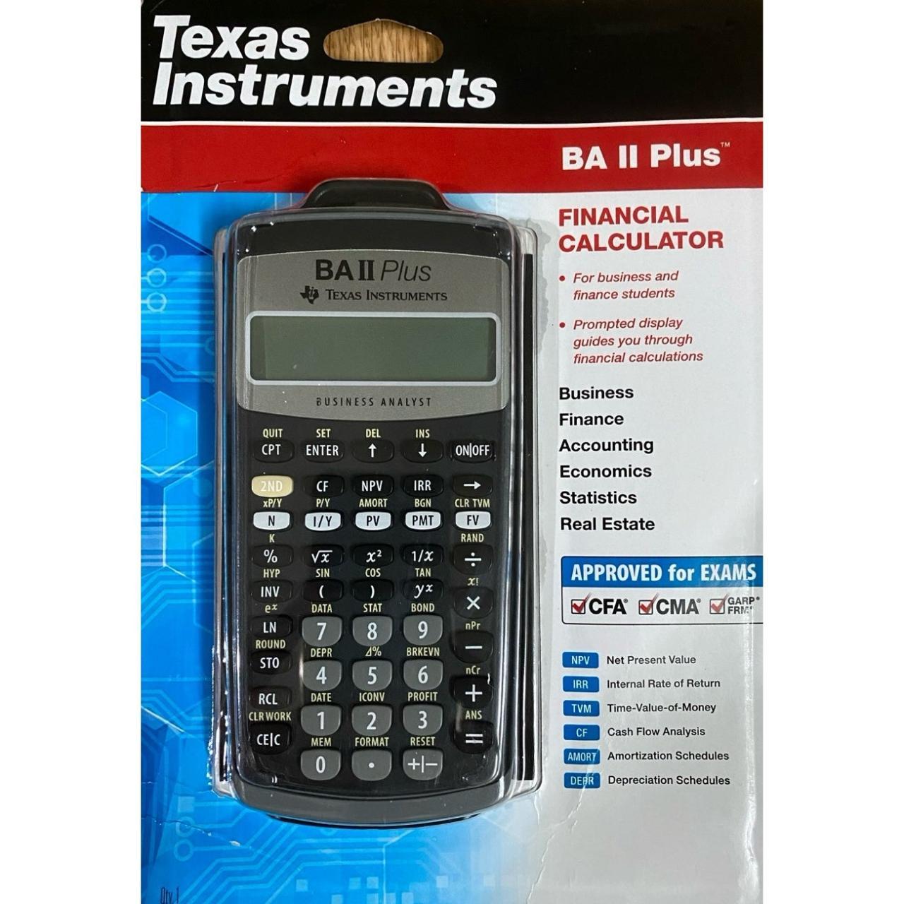 Texas Instruments BA || Plus Financial Calculator,... - Depop