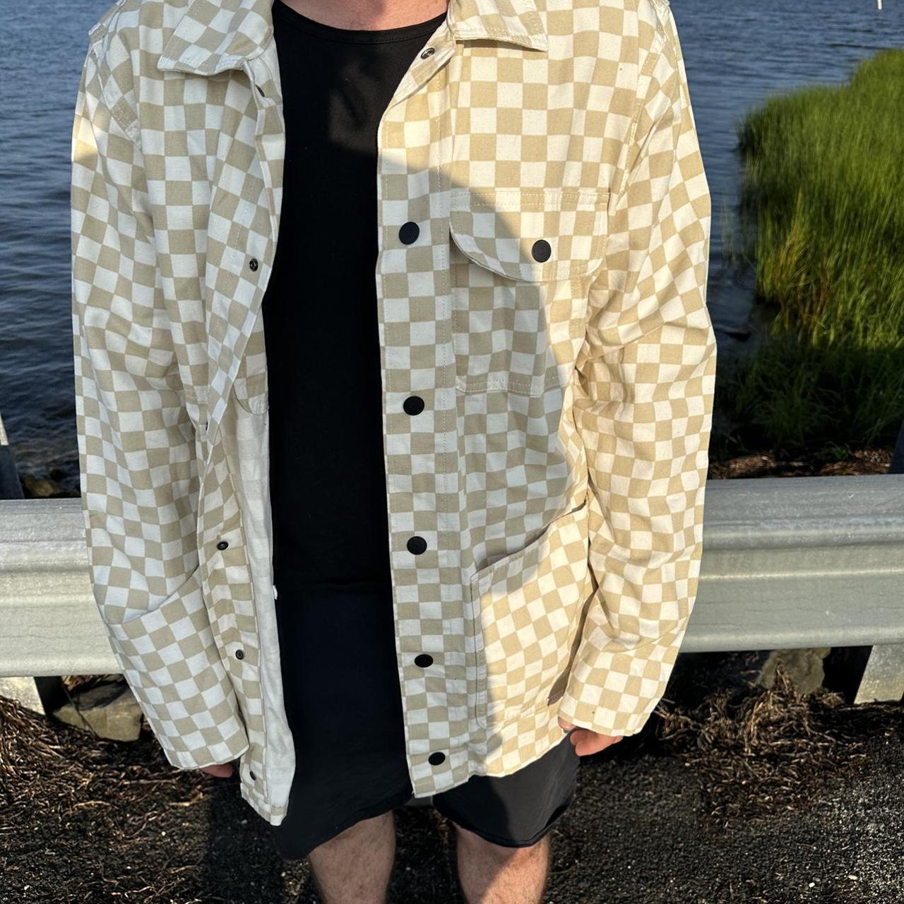 Vans XL checkered Jacket, if additional pictures... - Depop