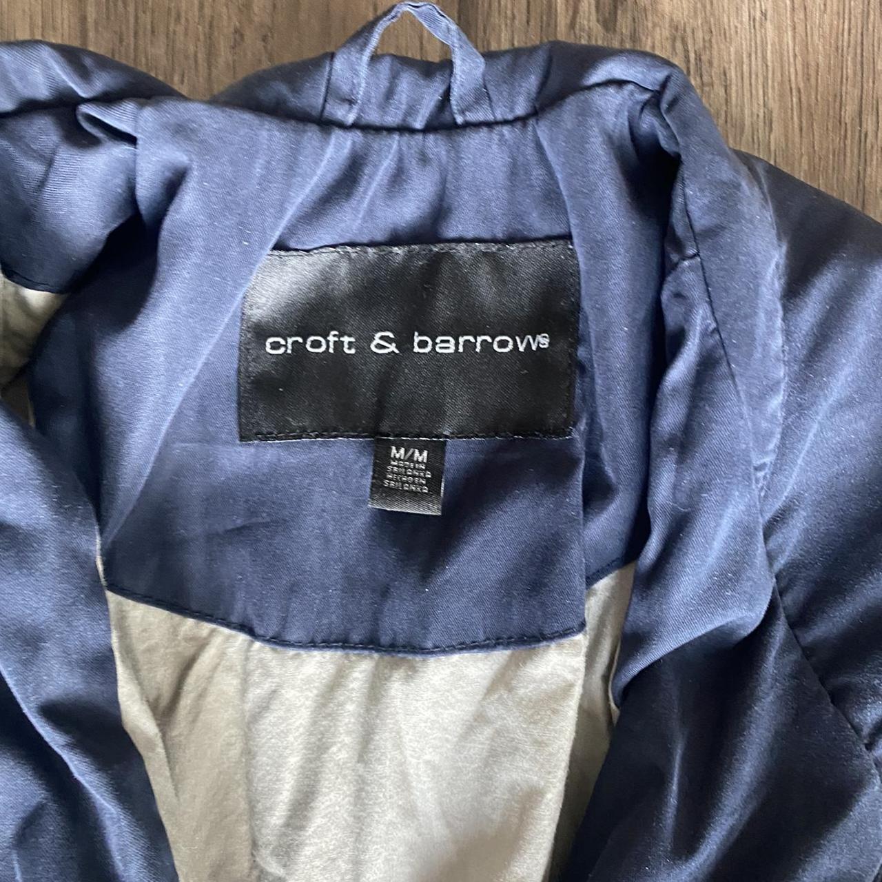 Croft & Barrow Men's Navy Jacket | Depop