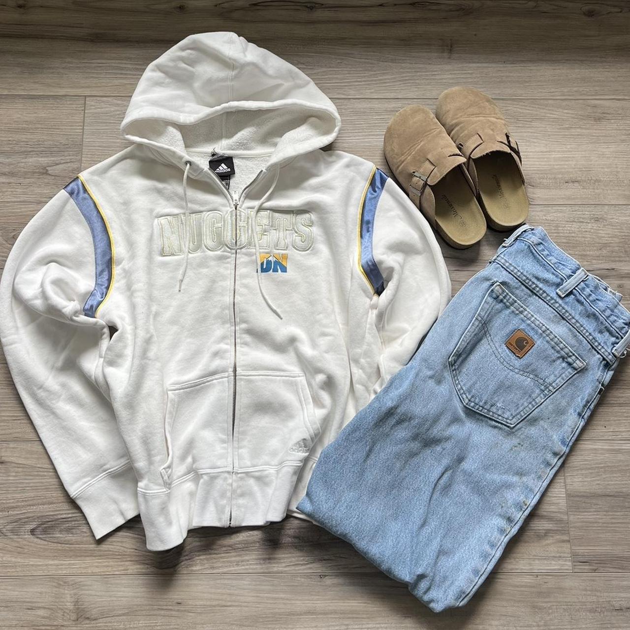 vintage denver nuggets zip up - insane detailing on... - Depop