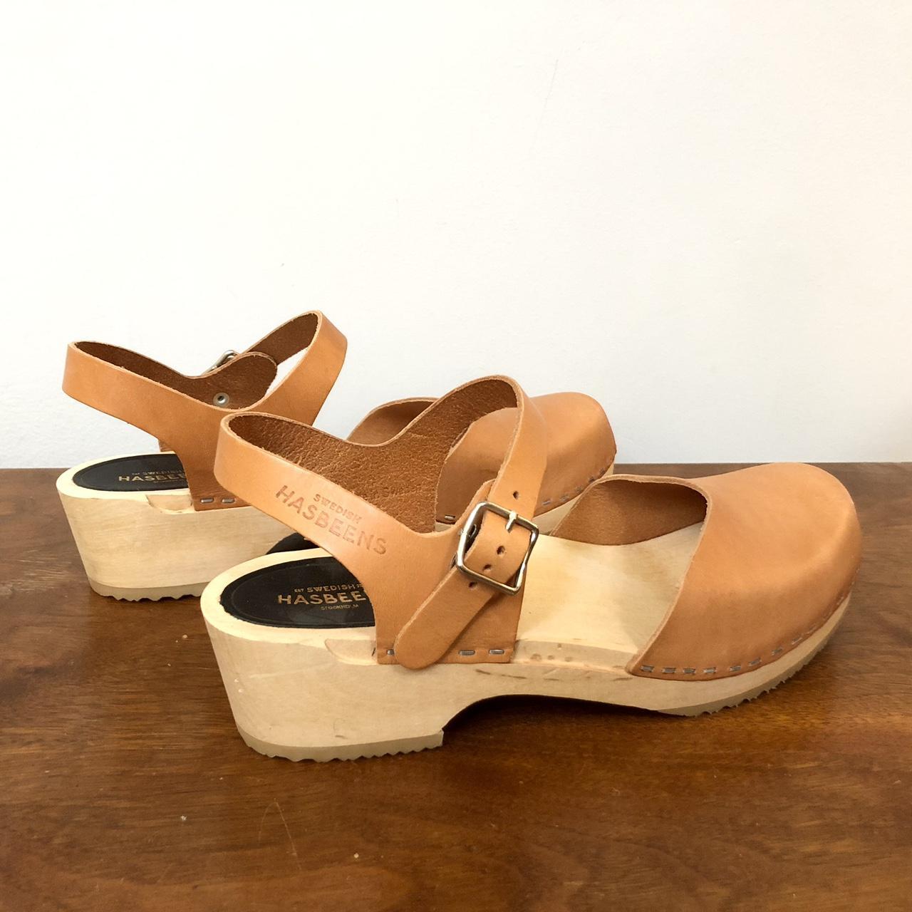 Like new! SWEDISH HASBEENS low covered clogs! Cute... - Depop