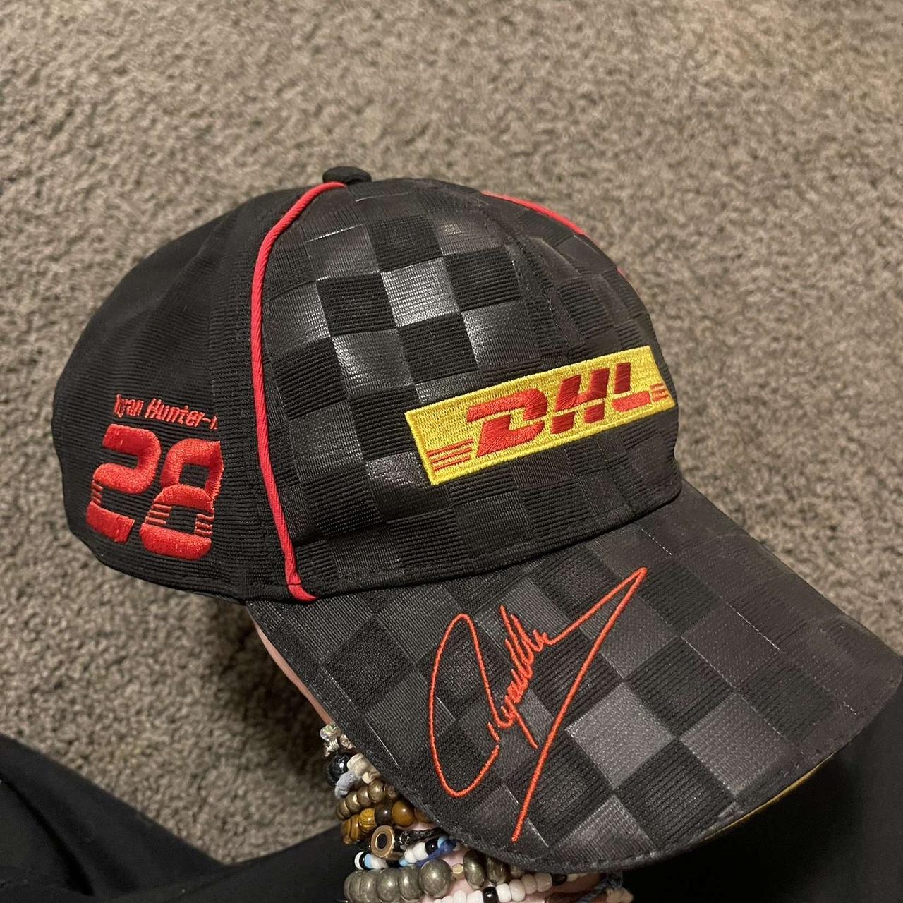 DHL CHECKERED ADJUSTABLE HAT ALL SIZES #DHL... - Depop