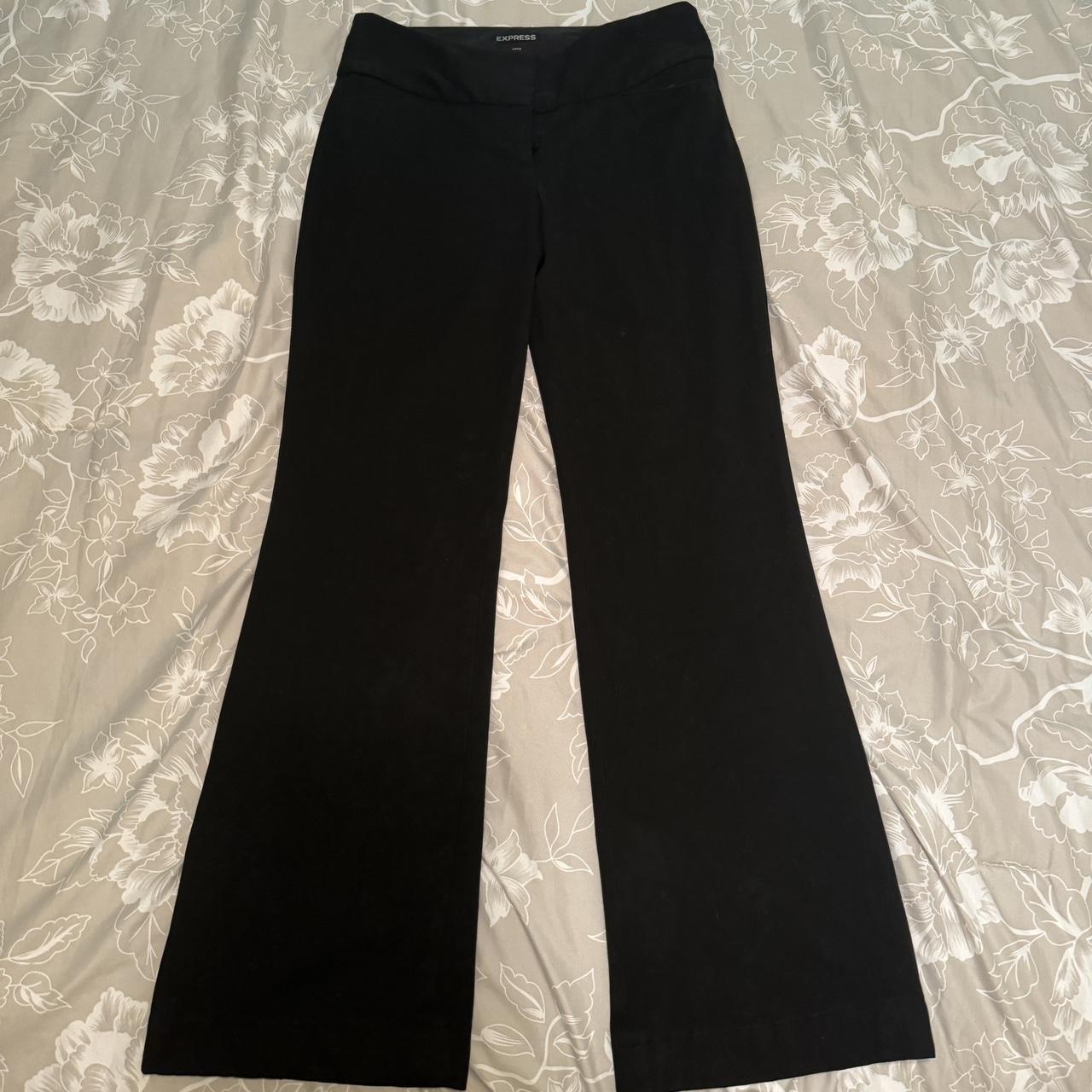 Casual Dressy Professional Black Express Slacks... - Depop