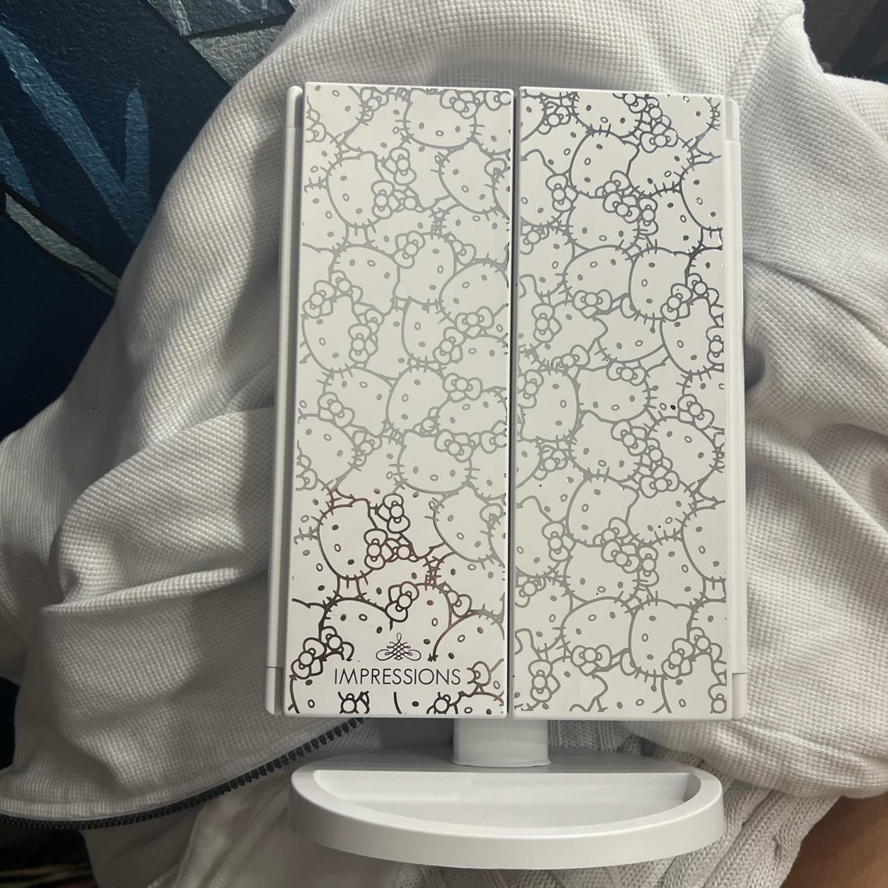 hello kitty tri fold mirror with LED &... - Depop