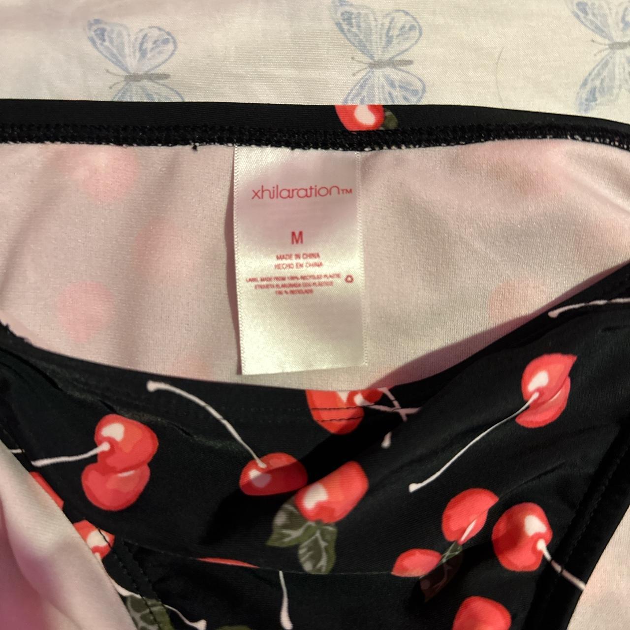 Cherry bikini 🍒 ♡ only worn once ♡ does not have the... - Depop
