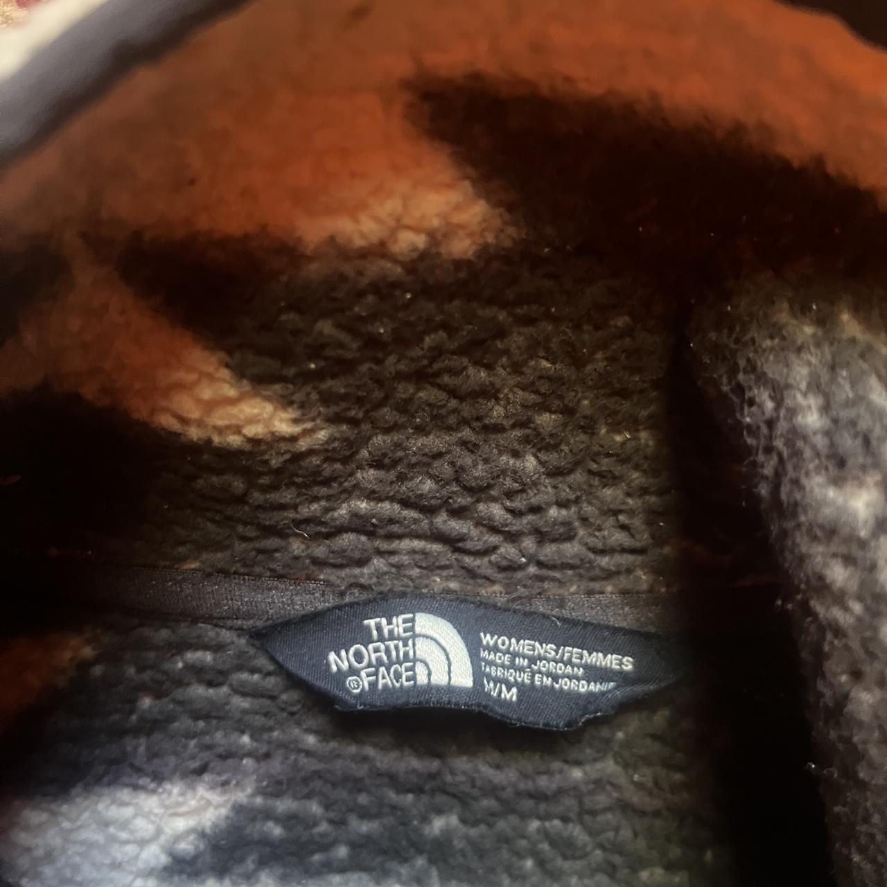 vintage north face black + white aztec print fleece... | Depop