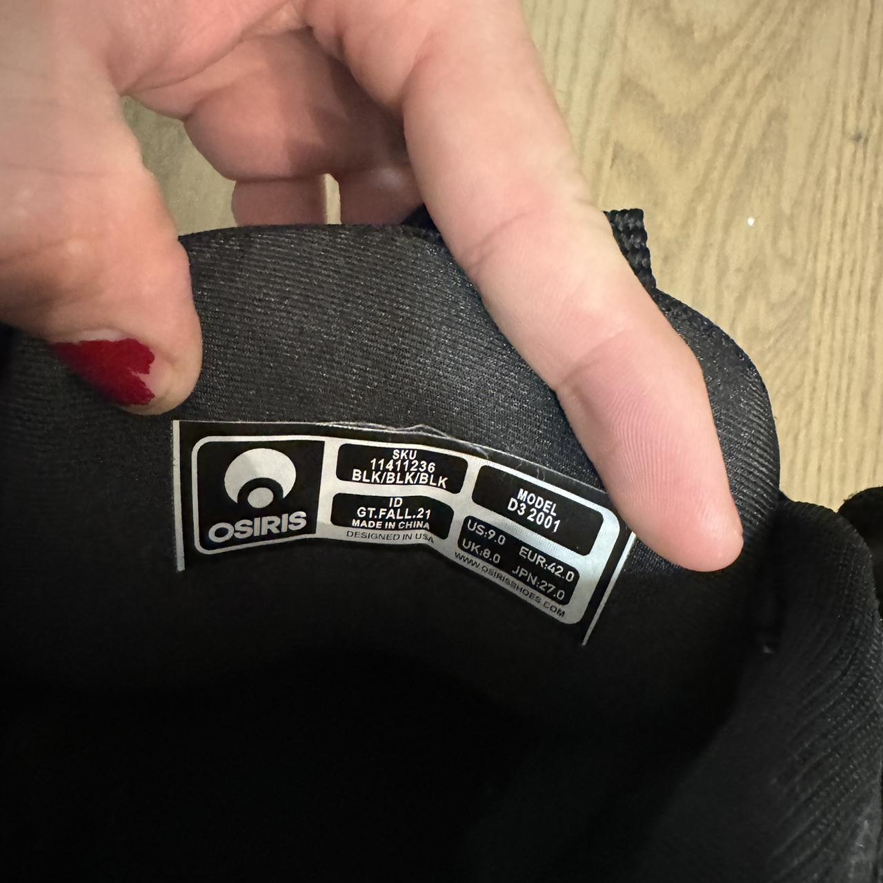 osiris d3 2001 black 3m #Osiris #d3 #skate #swag... - Depop