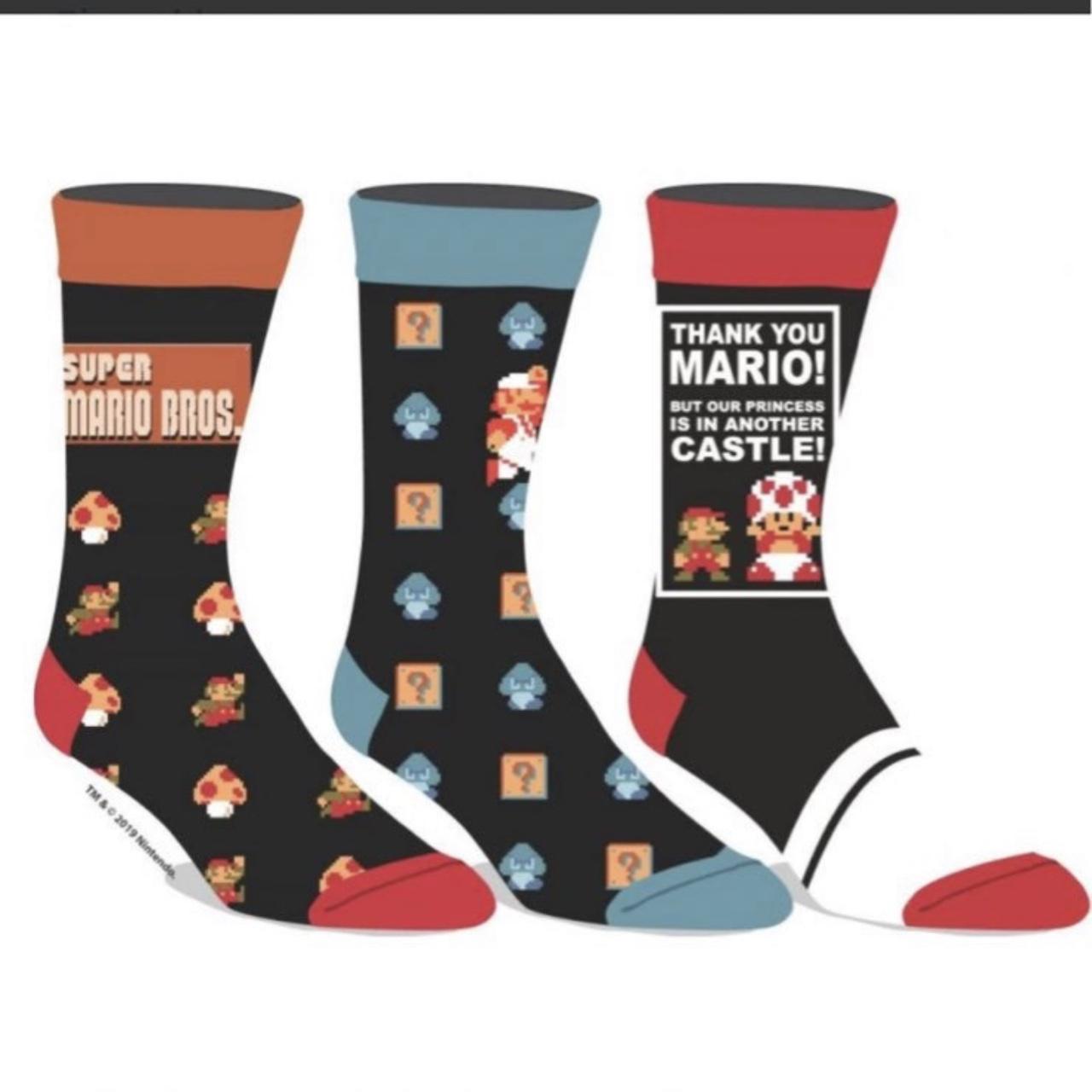 Super Mario socks NEW Package of three #mario... - Depop