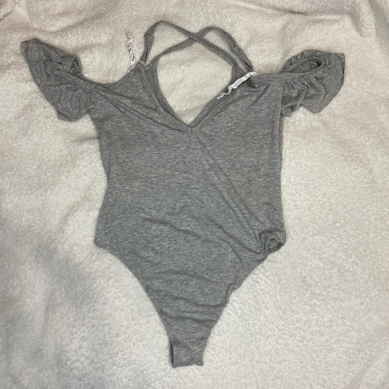 Somedays Women's Grey Bodysuit | Depop