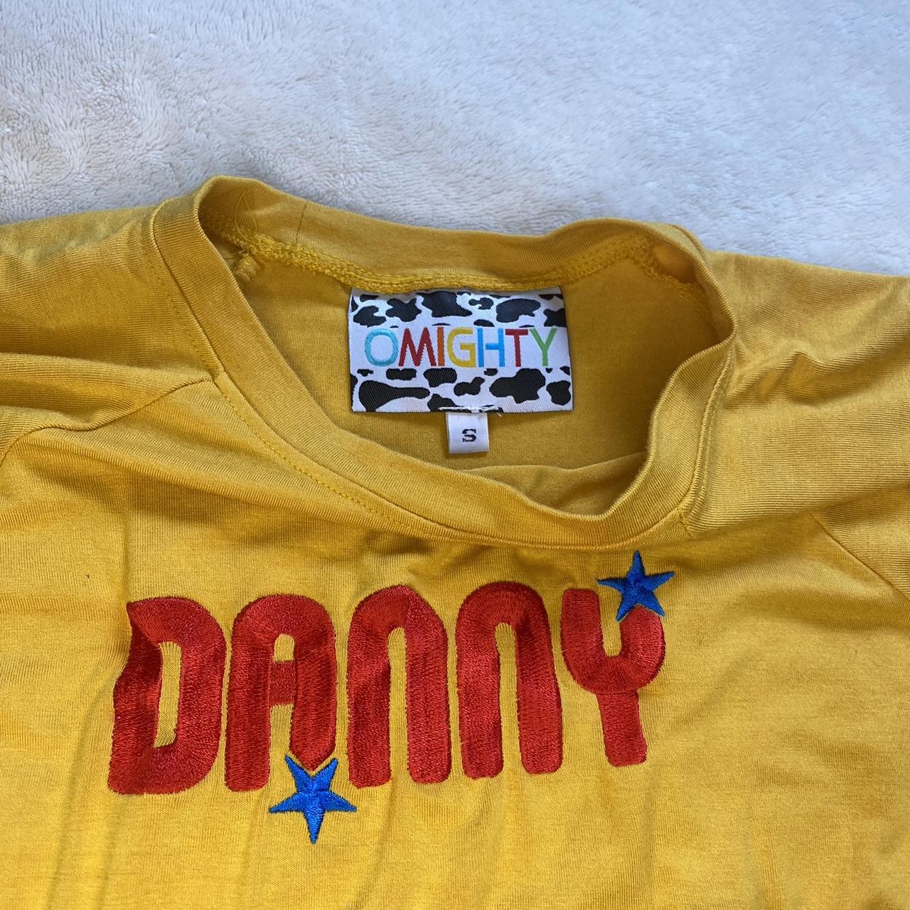 omighty danny devito mustard yello baby tee size small - Depop