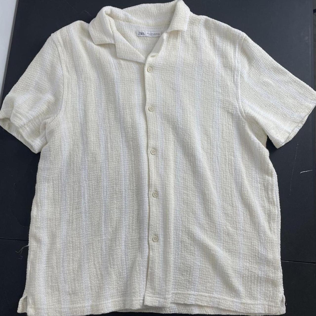 Zara Vacation button up #vacation #buttonup #summer... - Depop
