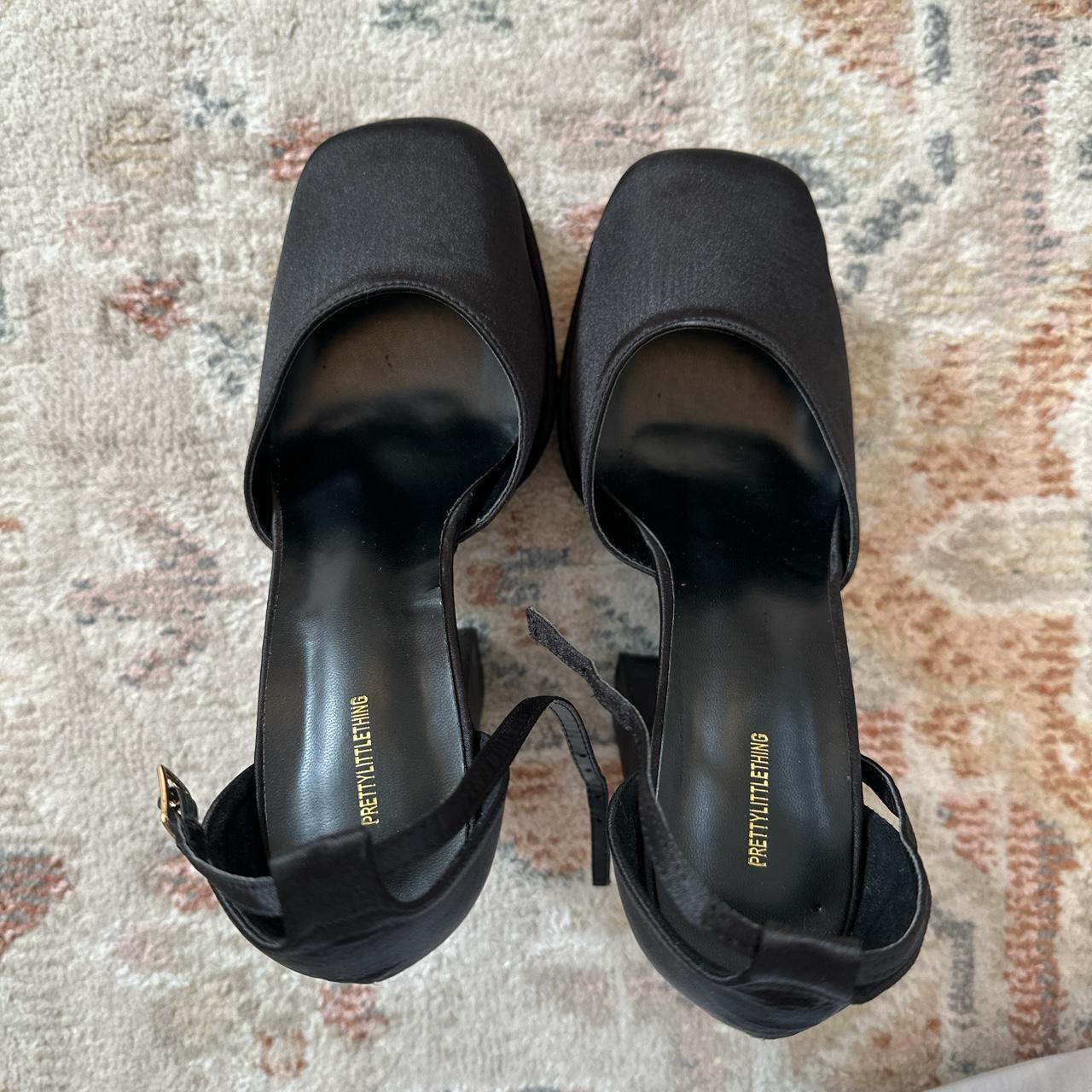 Women’s size 9 - PrettyLittleThing platform black... - Depop