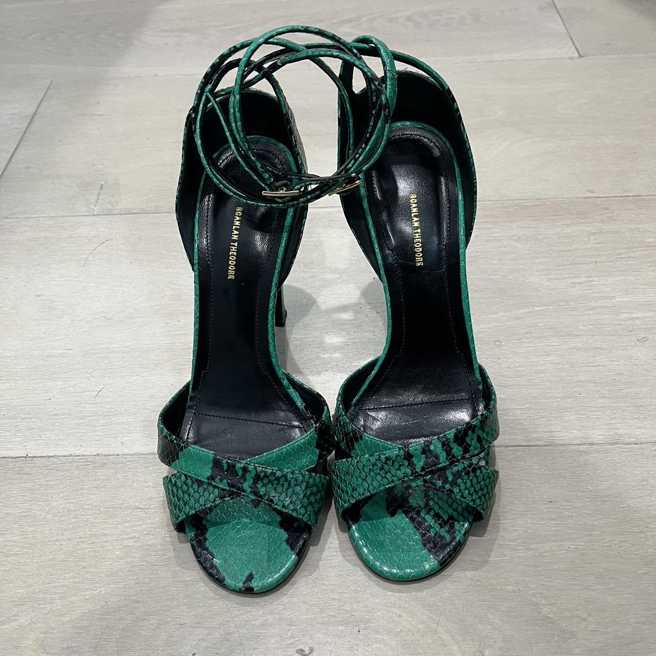 Scanlan Theodore Green Snake Heels 🐍 Amazing heels... - Depop