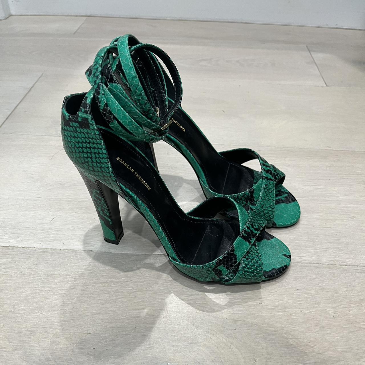 Scanlan Theodore Green Snake Heels 🐍 Amazing heels... - Depop
