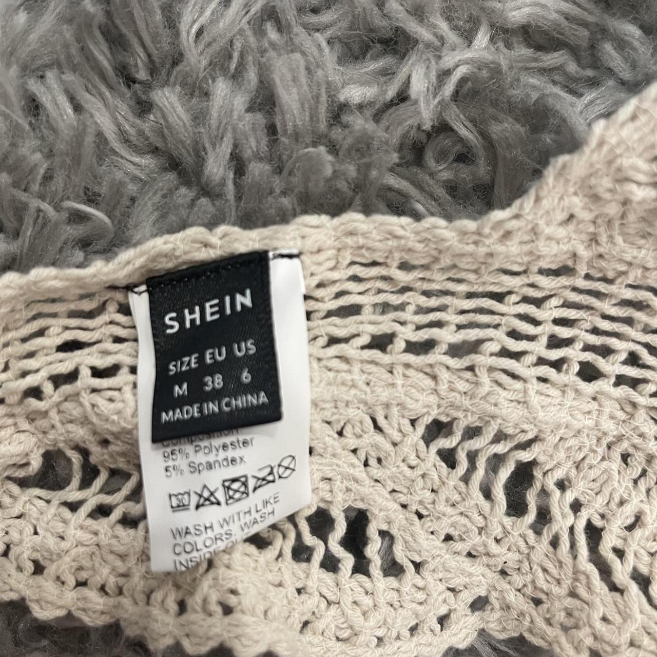 SHEIN Women's Cream Bikini-and-tankini-tops | Depop