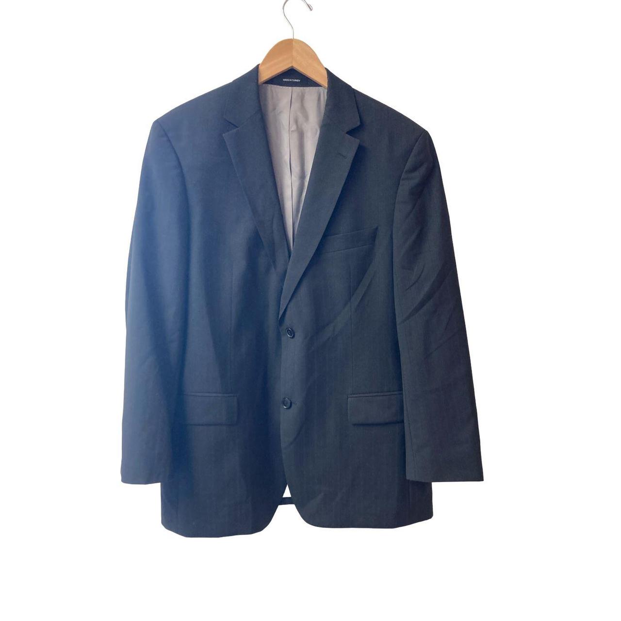 Boss Hugo Boss suit jacket black with subtle stripes... - Depop