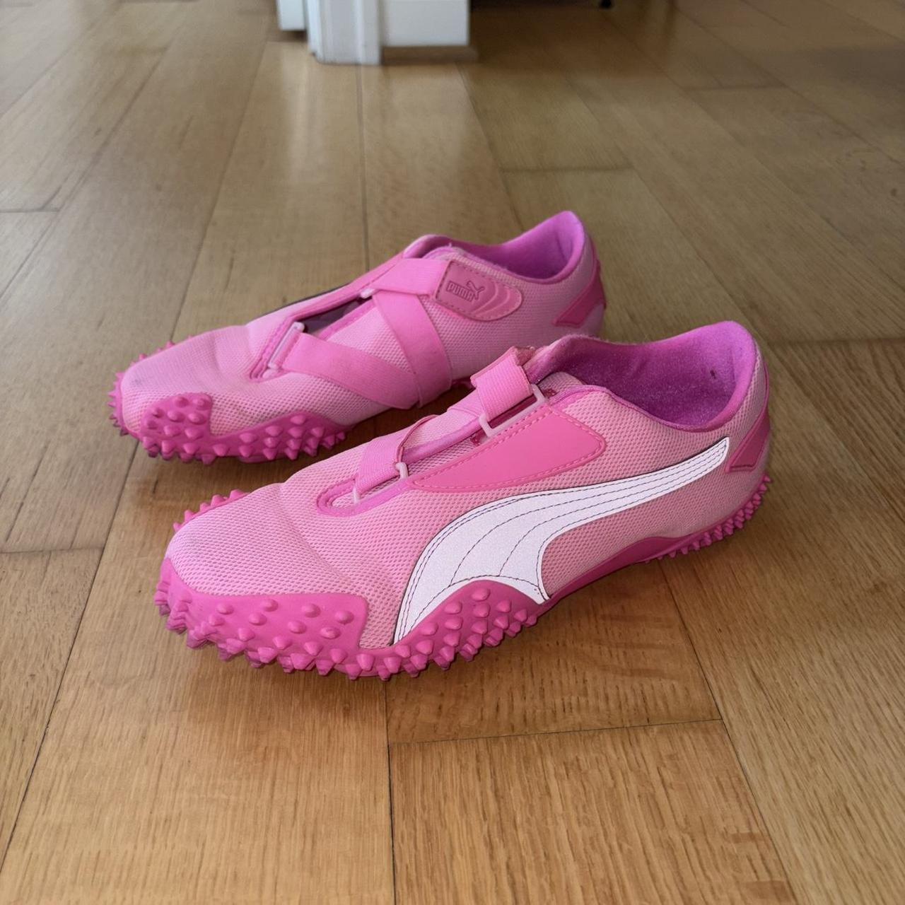 Hot Pink Puma Mostro sneakers in size US 9.5 some... | Depop