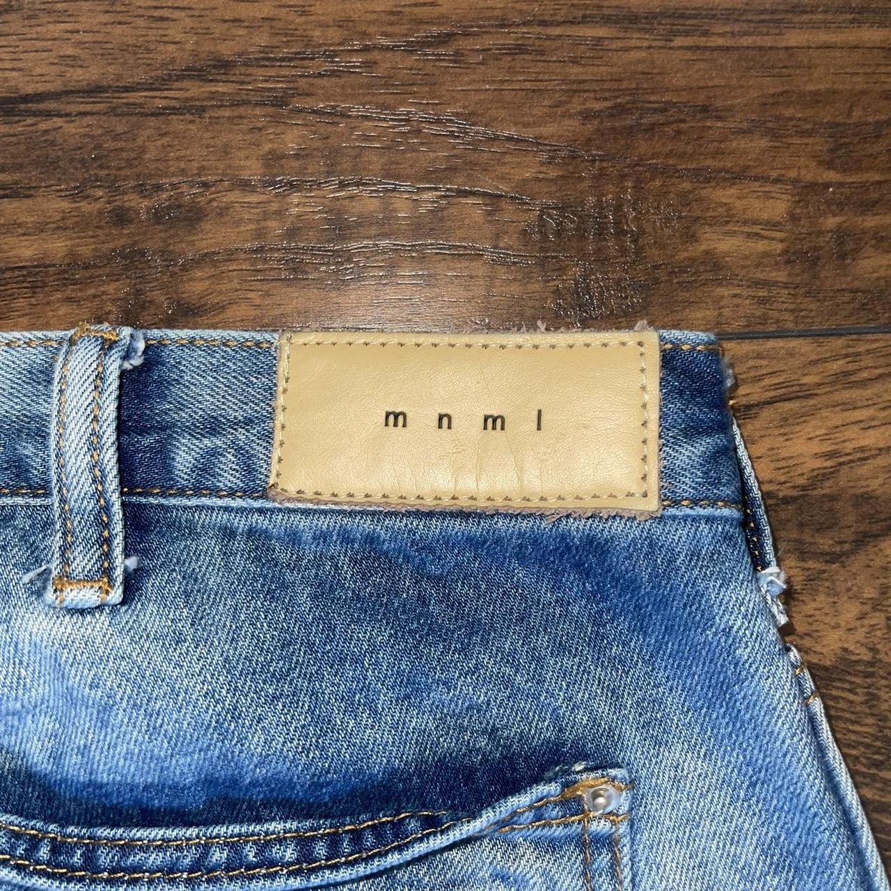 MNML Double Knee Flared Jeans 32x32 Like... - Depop