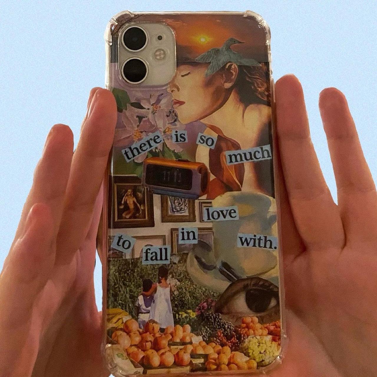 Handmade collaged phone cases! All you have to do is... - Depop