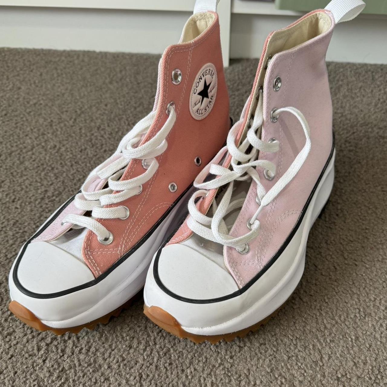 converse run star hike two toned pink only ever... - Depop