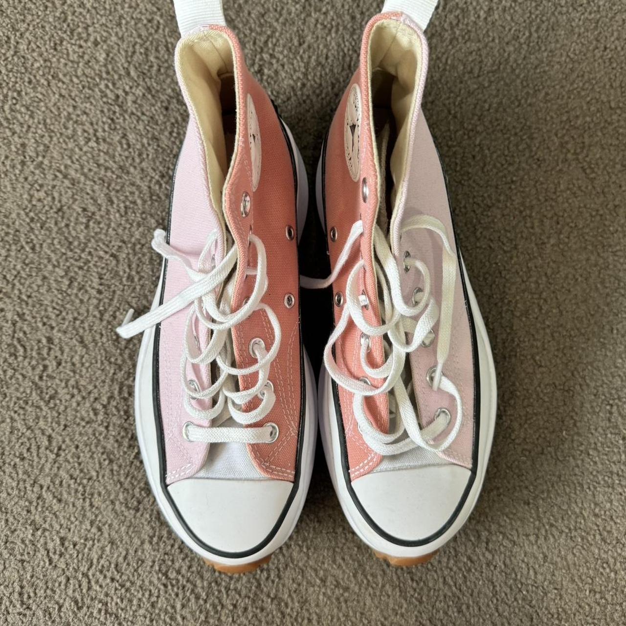 converse run star hike two toned pink only ever... - Depop