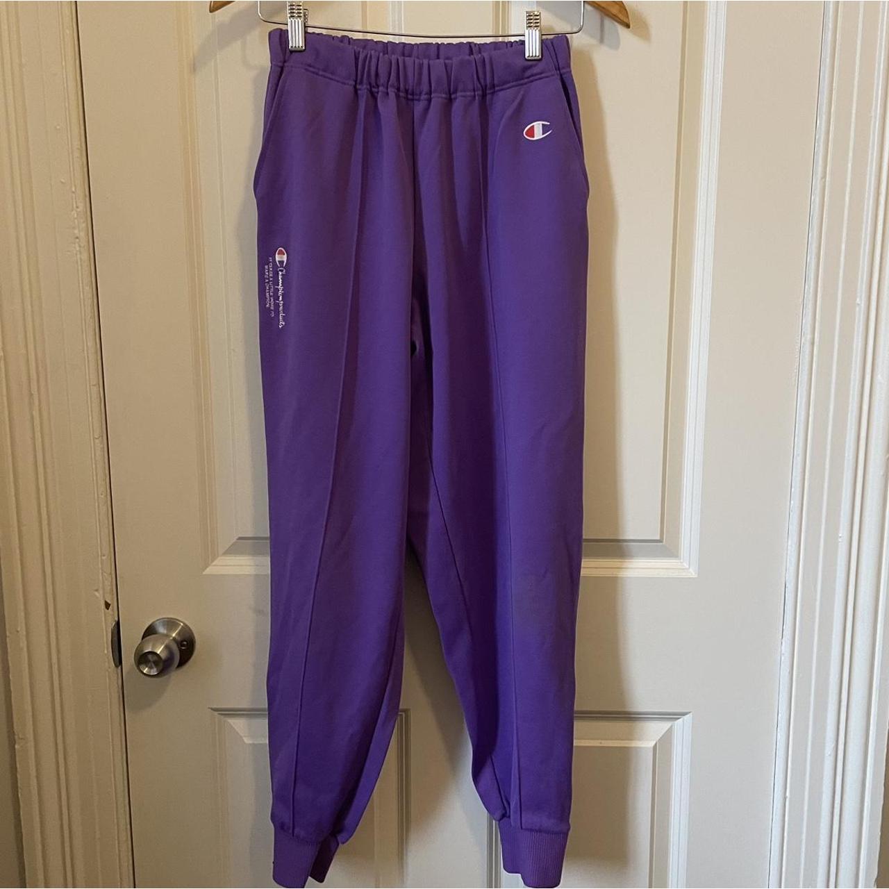 Cool vintage champion purple trackies #vintagechampion - Depop