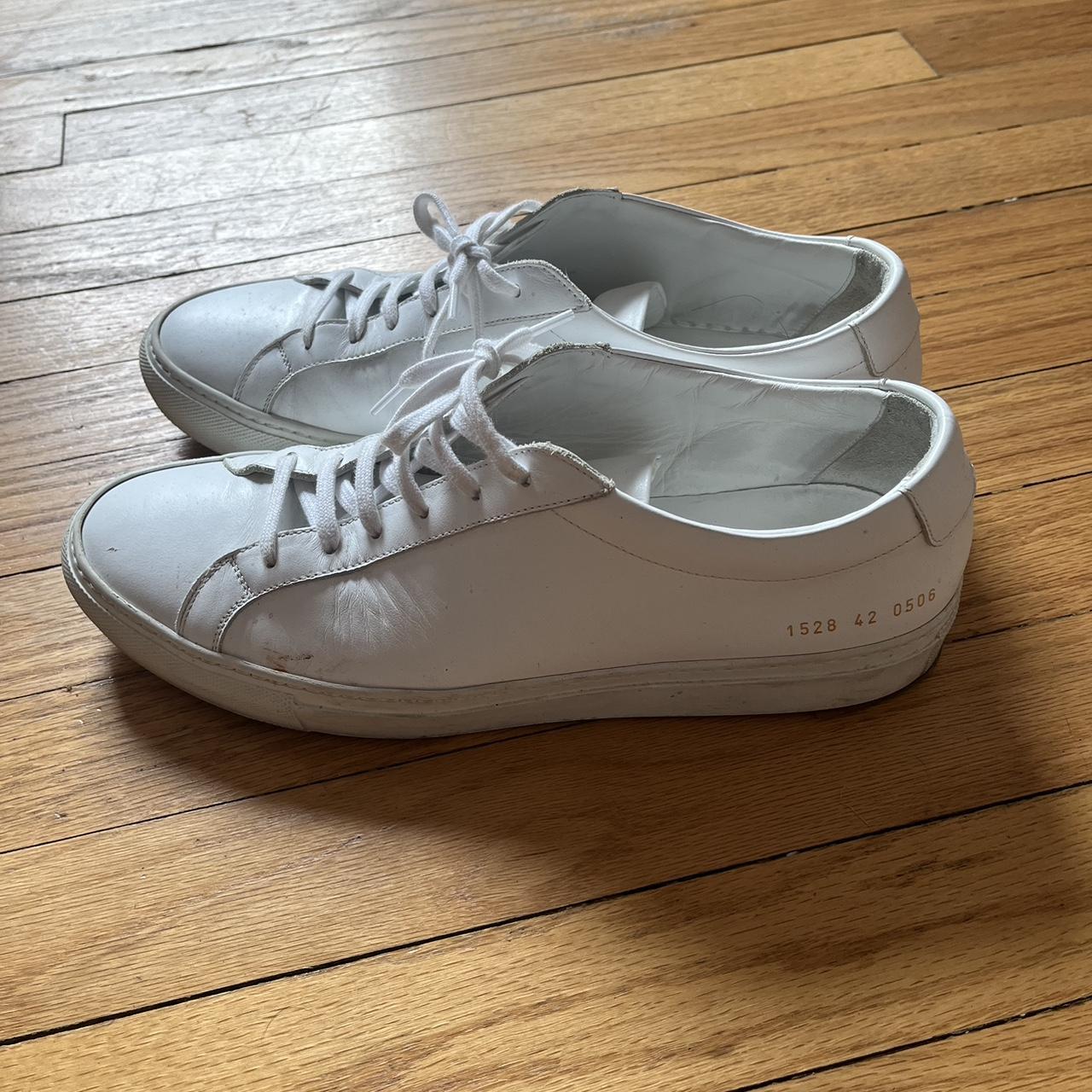 Common projects white sneakers classic minimalist... - Depop