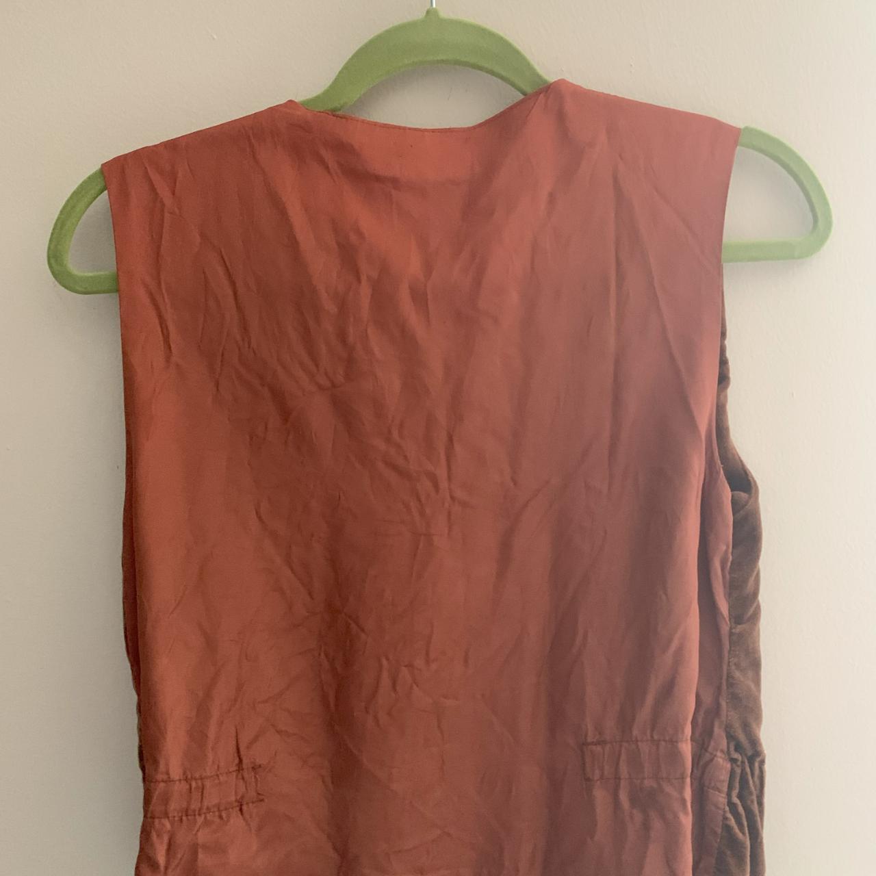 Brown suit vest with super soft front panel! Very... - Depop