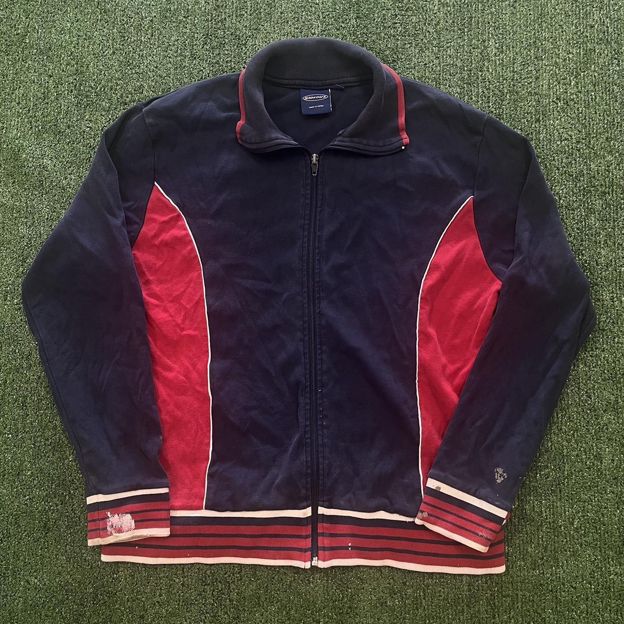 Y2K Sideout Track Jacket Size Small Obvious paint... - Depop